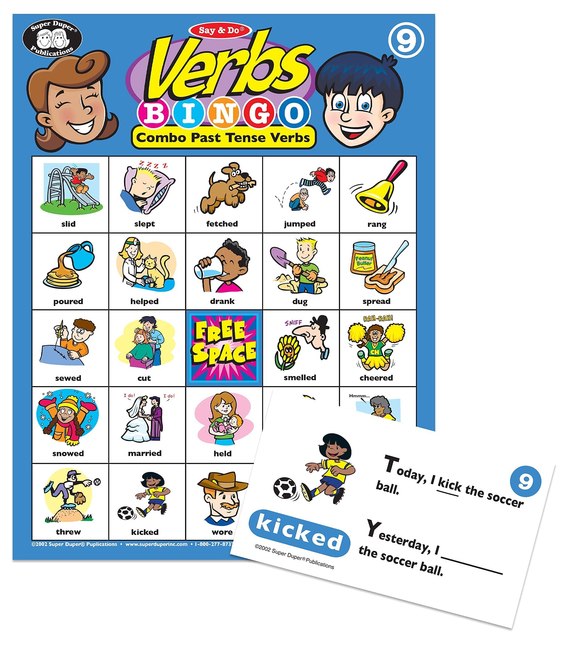 Buy Super Duper Publications | Say & Do Verbs Bingo Game | Action Words ...