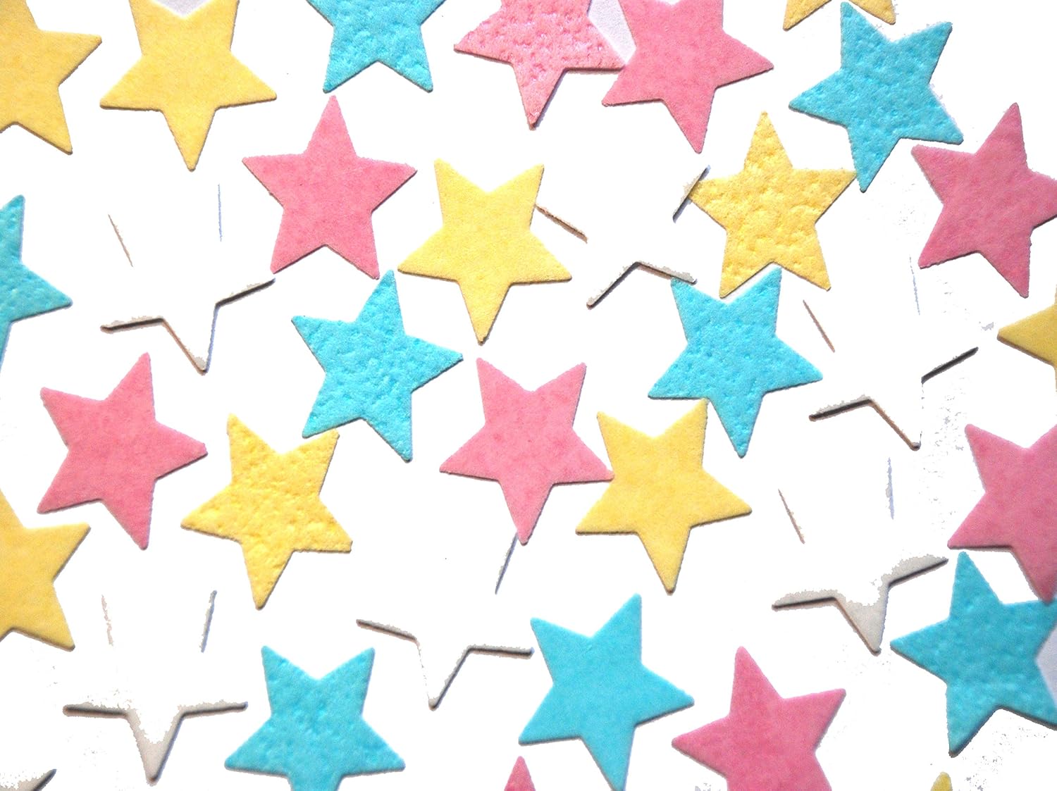Amazon.com: 48 Edible Star mix Cupcake Cake Toppers Rice Paper Decoration : Grocery & Gourmet Food