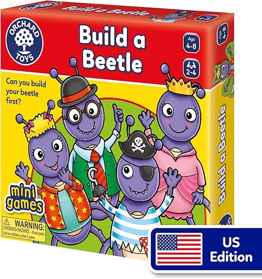 Orchard Toys Build A Beetle Mini Game - Fun Educational Game : Amazon ...