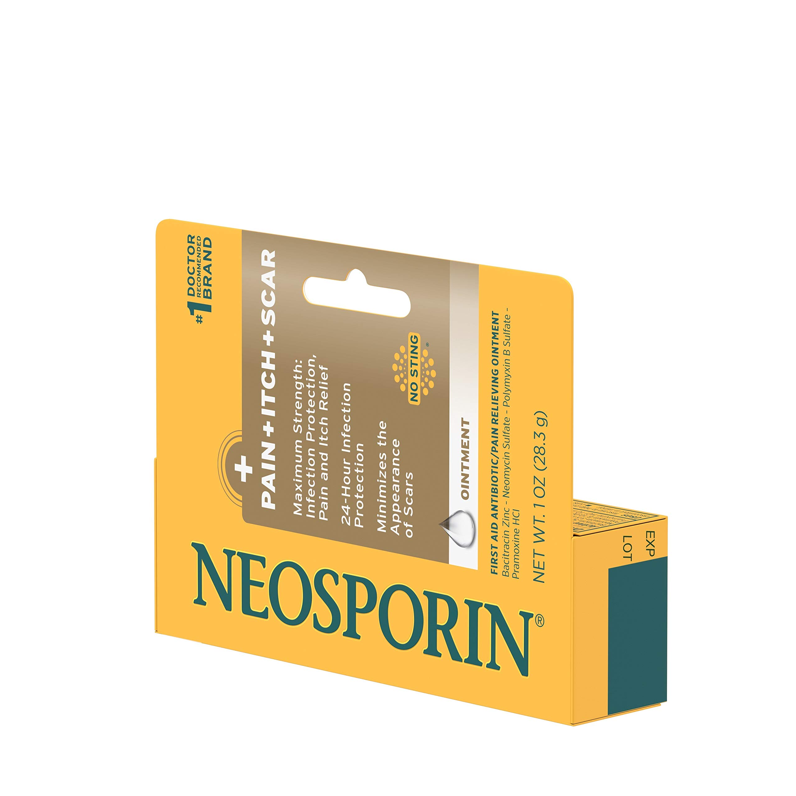 Neosporin Antibiotic Pain-Relieving, Anti-Itch, & Scar Appearance ...