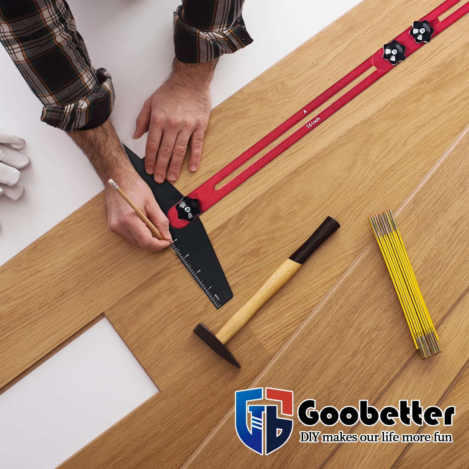 Snapklik.com : Stair Tread Template Tool - Solid Stair Tread Gauge ...