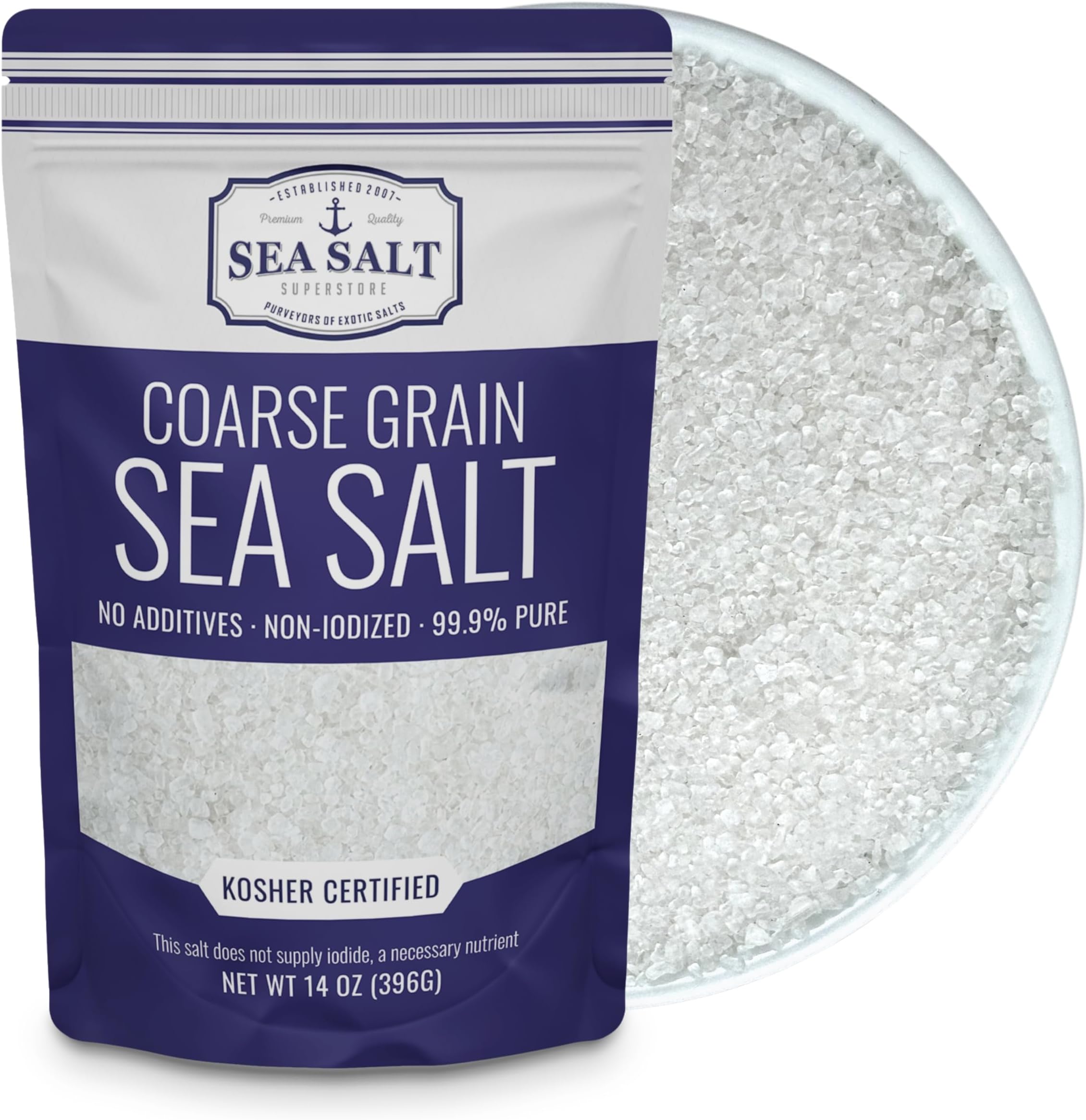 Amazon.com: Peugeot Coarse Dry White Salt, 350g - 7 fresh sachets of ...