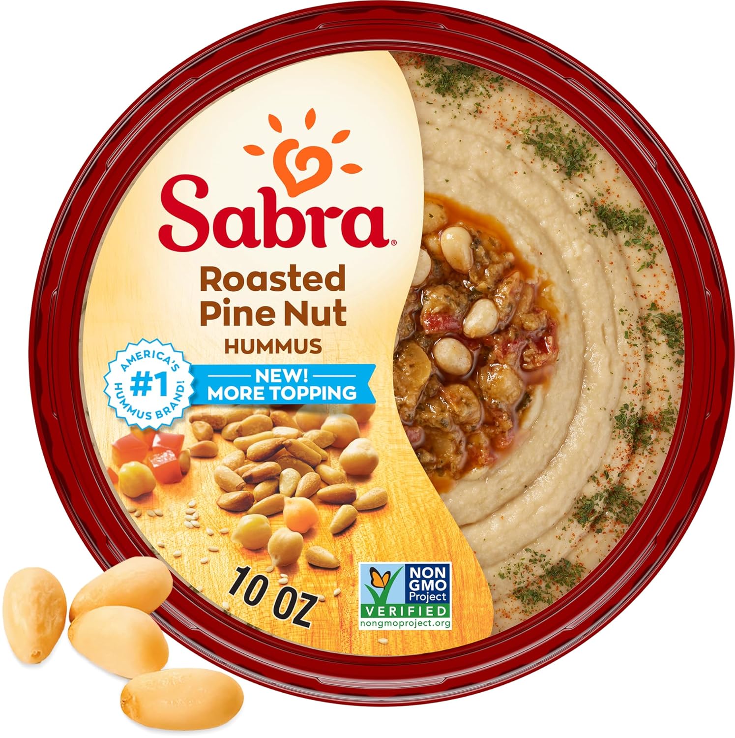 Amazon.com: Sabra Pine Nut Hummus, Great Hummus for Dipping, Snacking ...