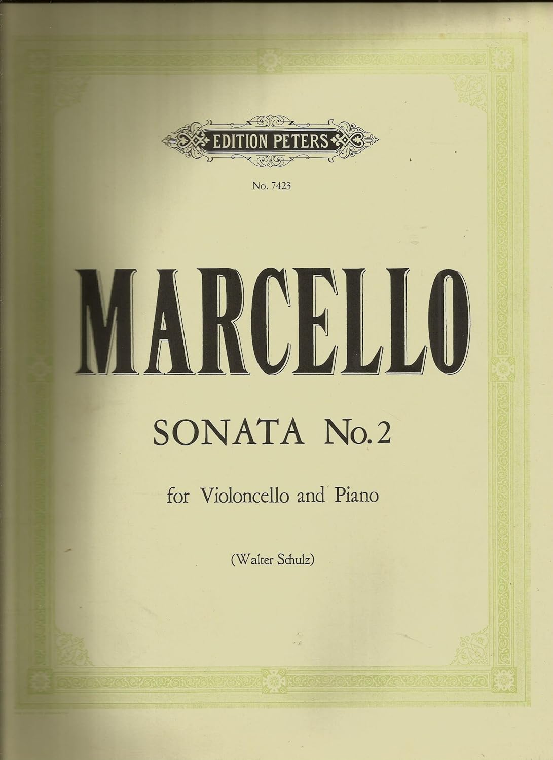 Amazon.com: Marcello: Sonata in E minor Op. 2 no. 2 (Cello & Piano ...