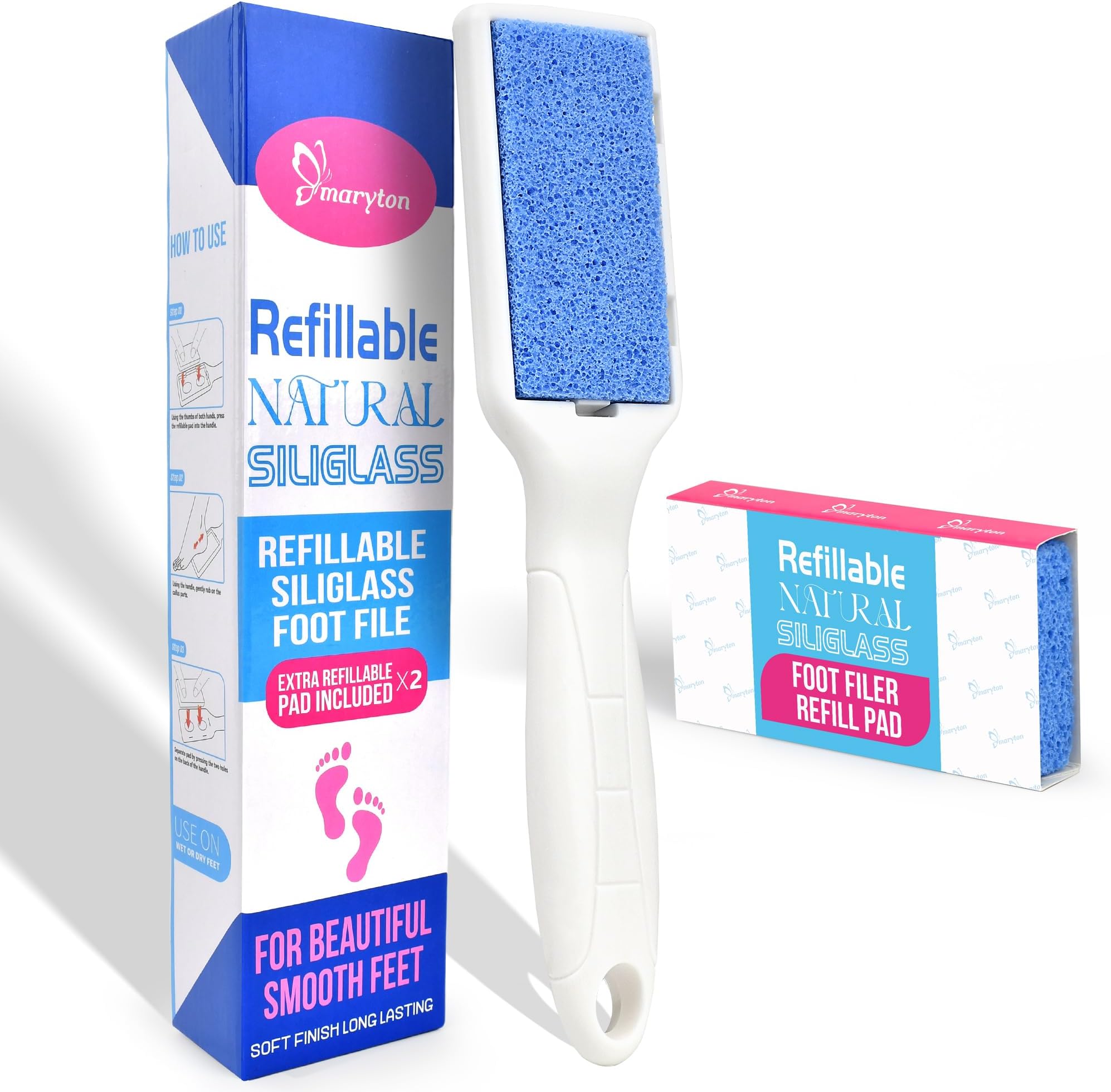 Amazon.com: Topmeet Foot File for Dead Skin - Dual Sided Foot Rasp ...