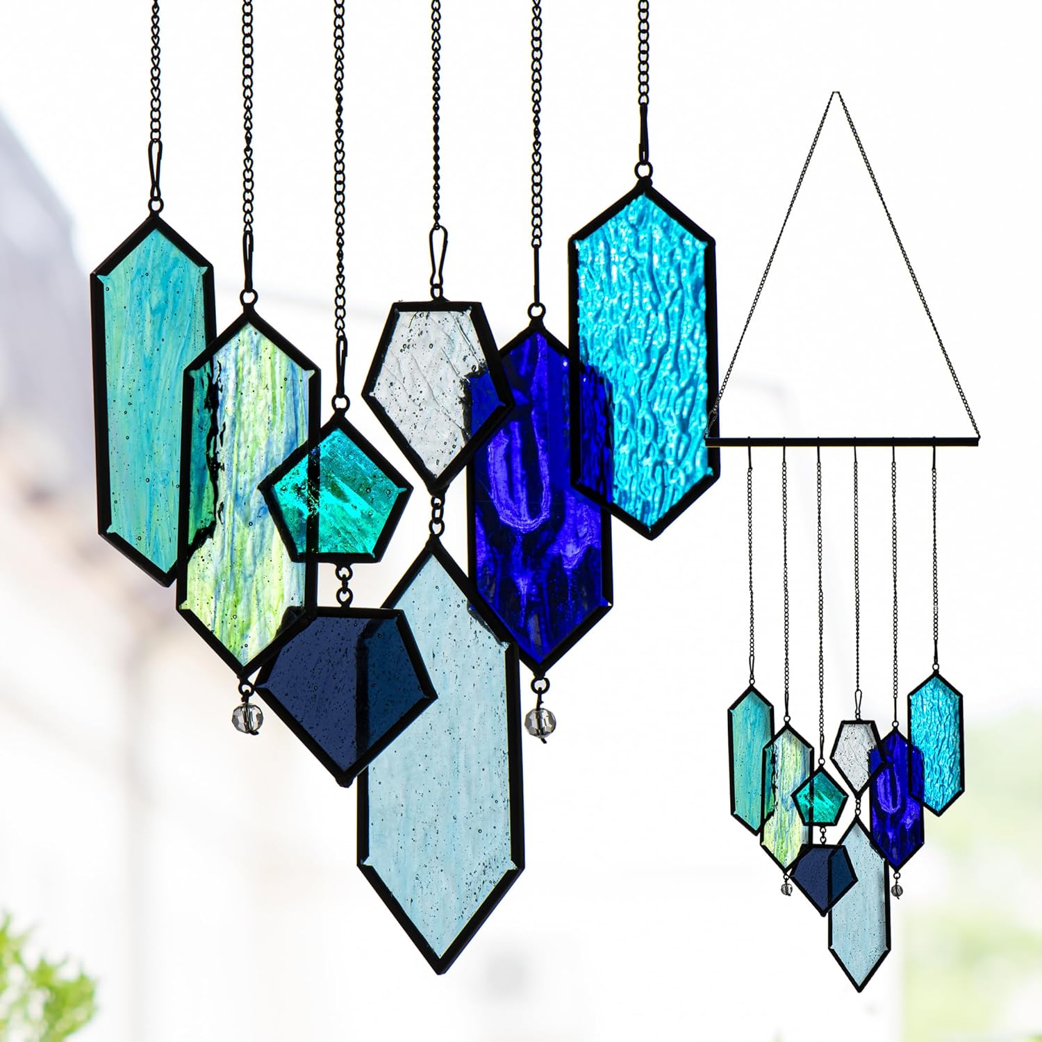 Amazon.com: Diamond Stained Glass Window Suncatchers - Suncatchers for ...