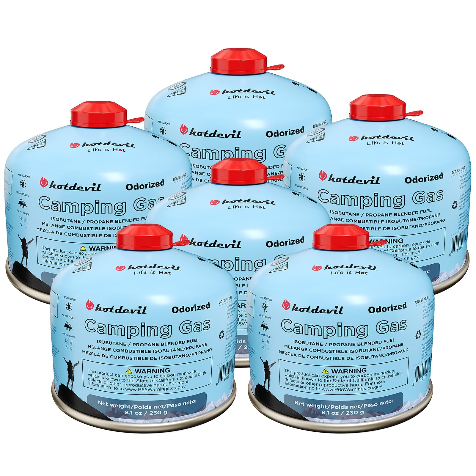 Snapklik.com : KOMAN Isobutane Fuel Canister 230 Gram Camping Stove ...