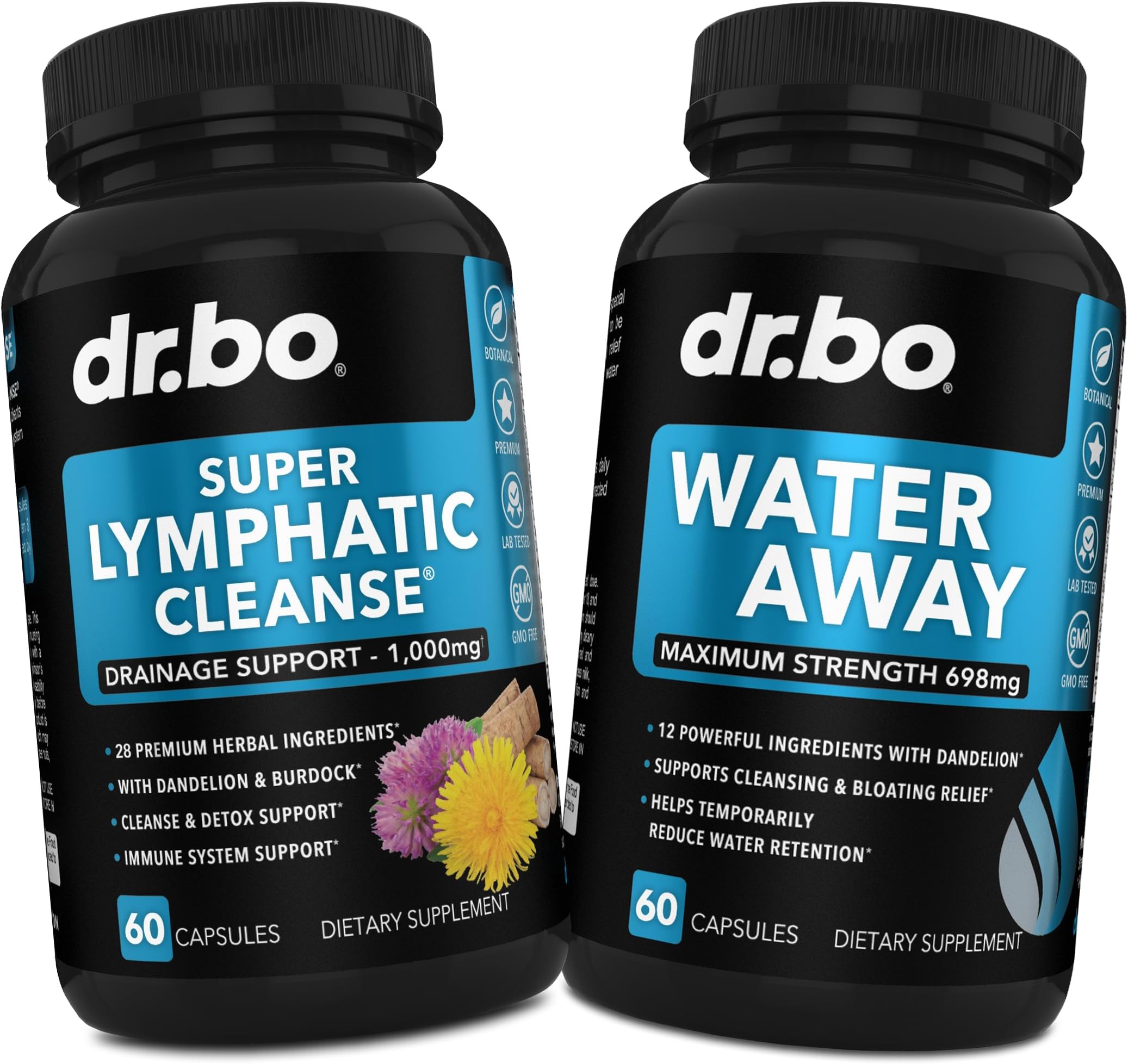 Amazon.com: Lymphatic Drainage Supplements Pills & Water Away ...
