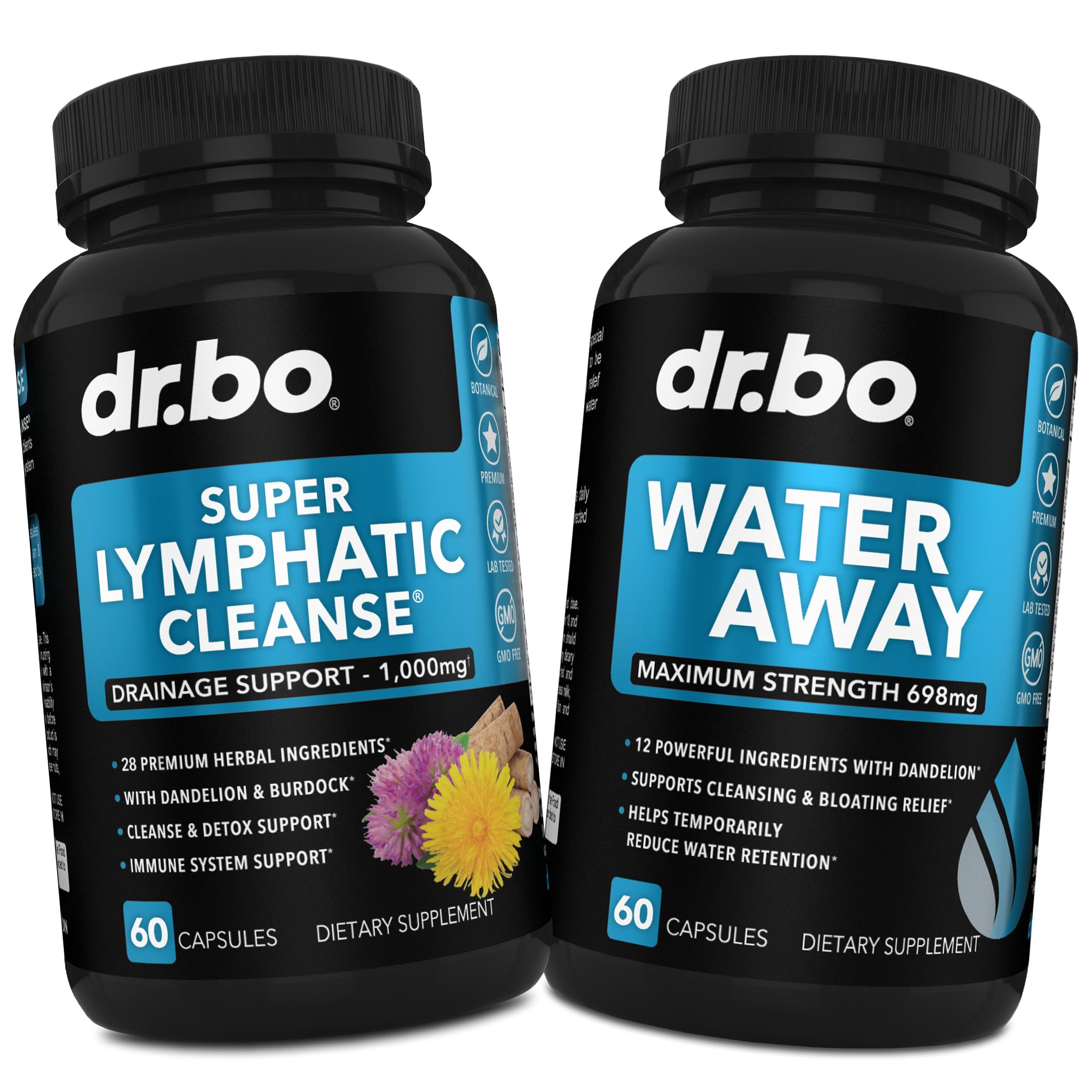 Amazon.com: Lymphatic Drainage Supplements Pills & Water Away ...