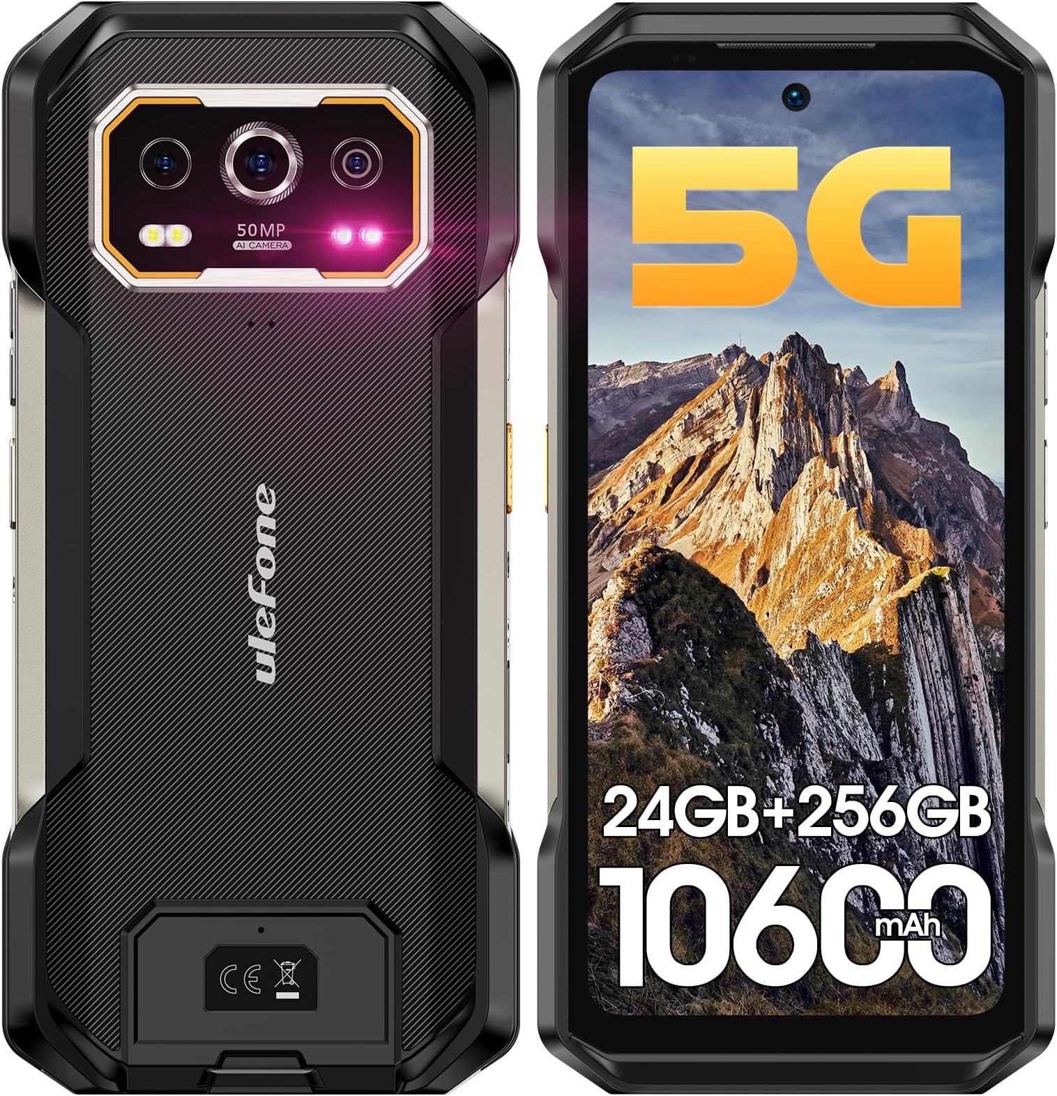 Amazon.com: Ulefone Armor 27 Pro 5G Rugged Smartphone Android 14 2024 ...