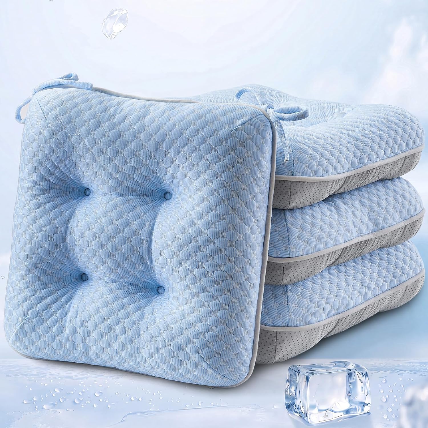 Amazon.com: BETU Chair Cushions Set of 4, 3.5” Thick Seat Cushions ...