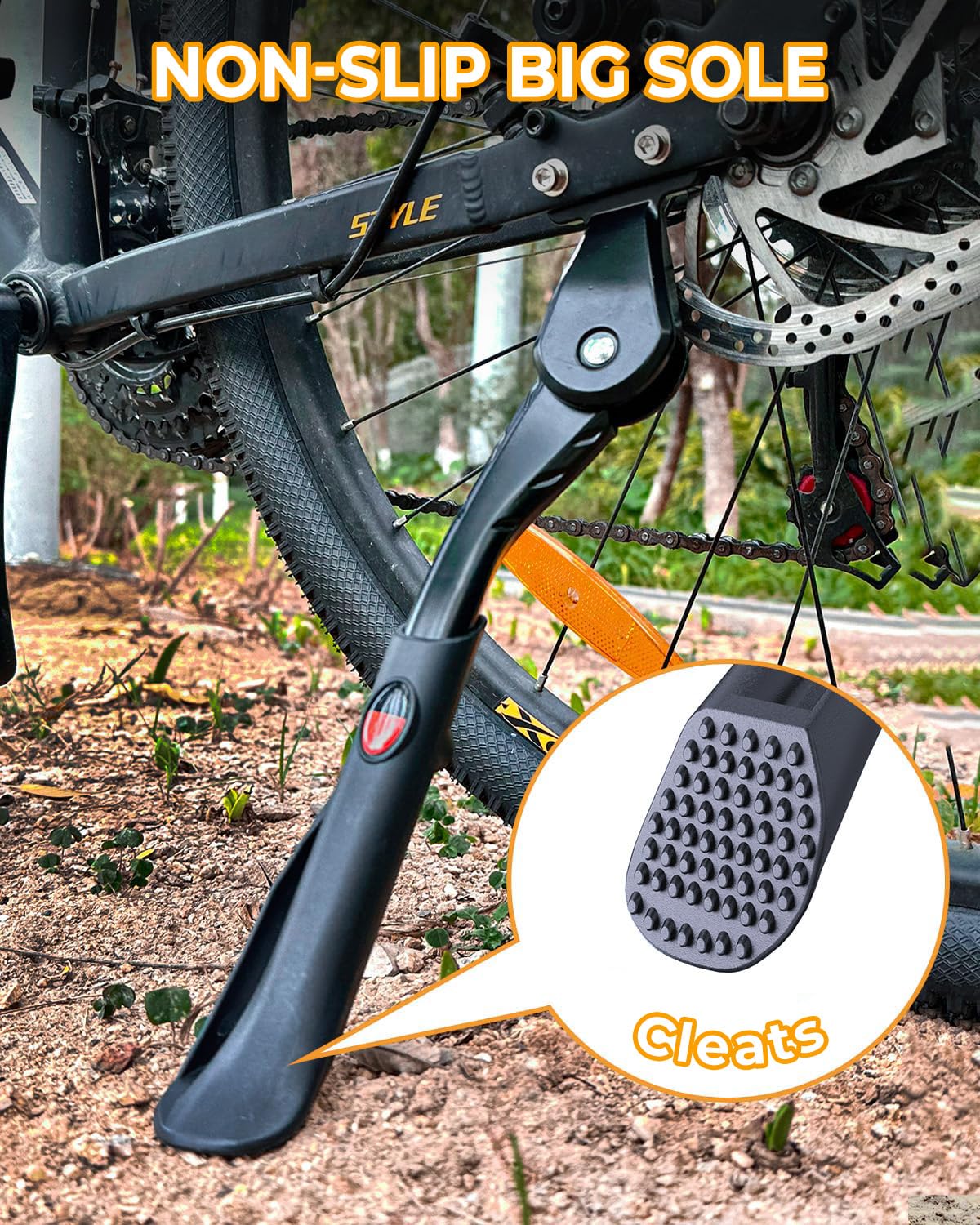 Snapklik.com : Wakano Bike Kickstand 24"-29", Adjustable Height Bike ...