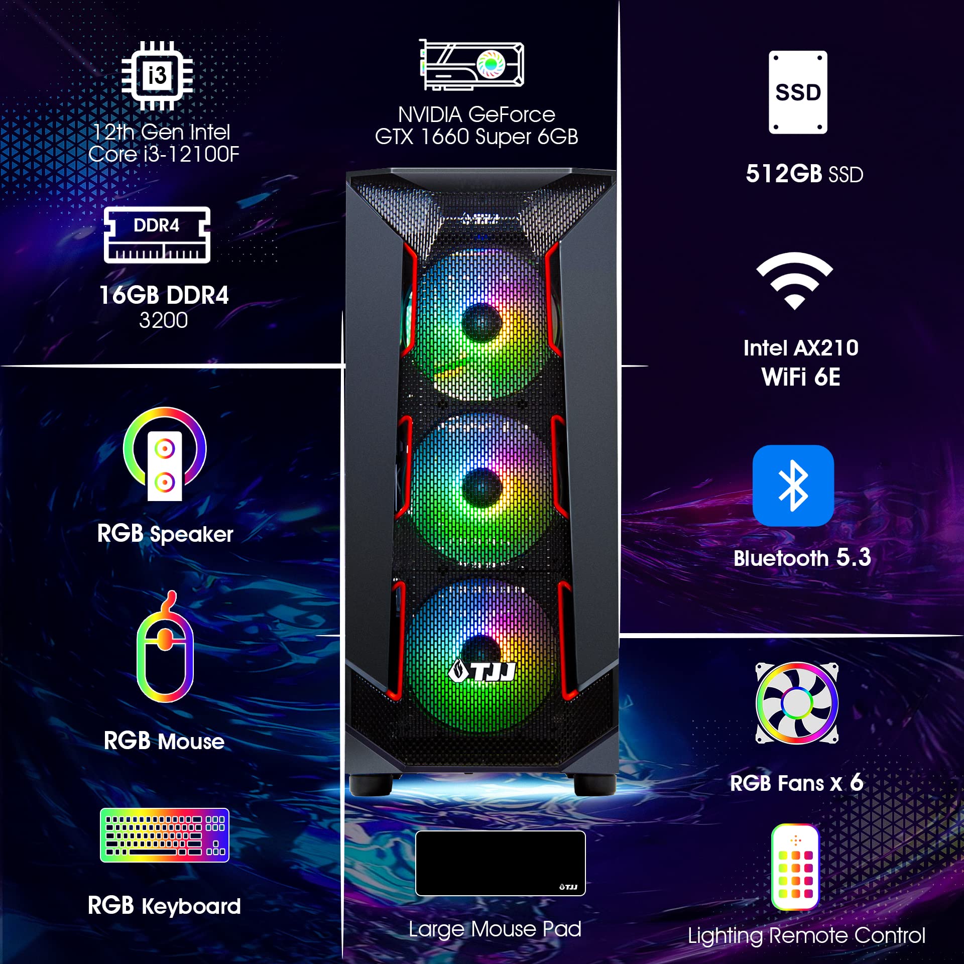 TJJ Snake Gaming PC Desktop C...B0BTK922P9 | Encarguelo.com