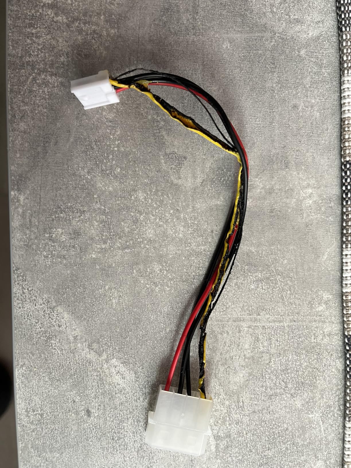 Q02 Floppy FDD Strom Adapter Stromkabel 4 Pin Molex Stecker auf 4 Pin ...