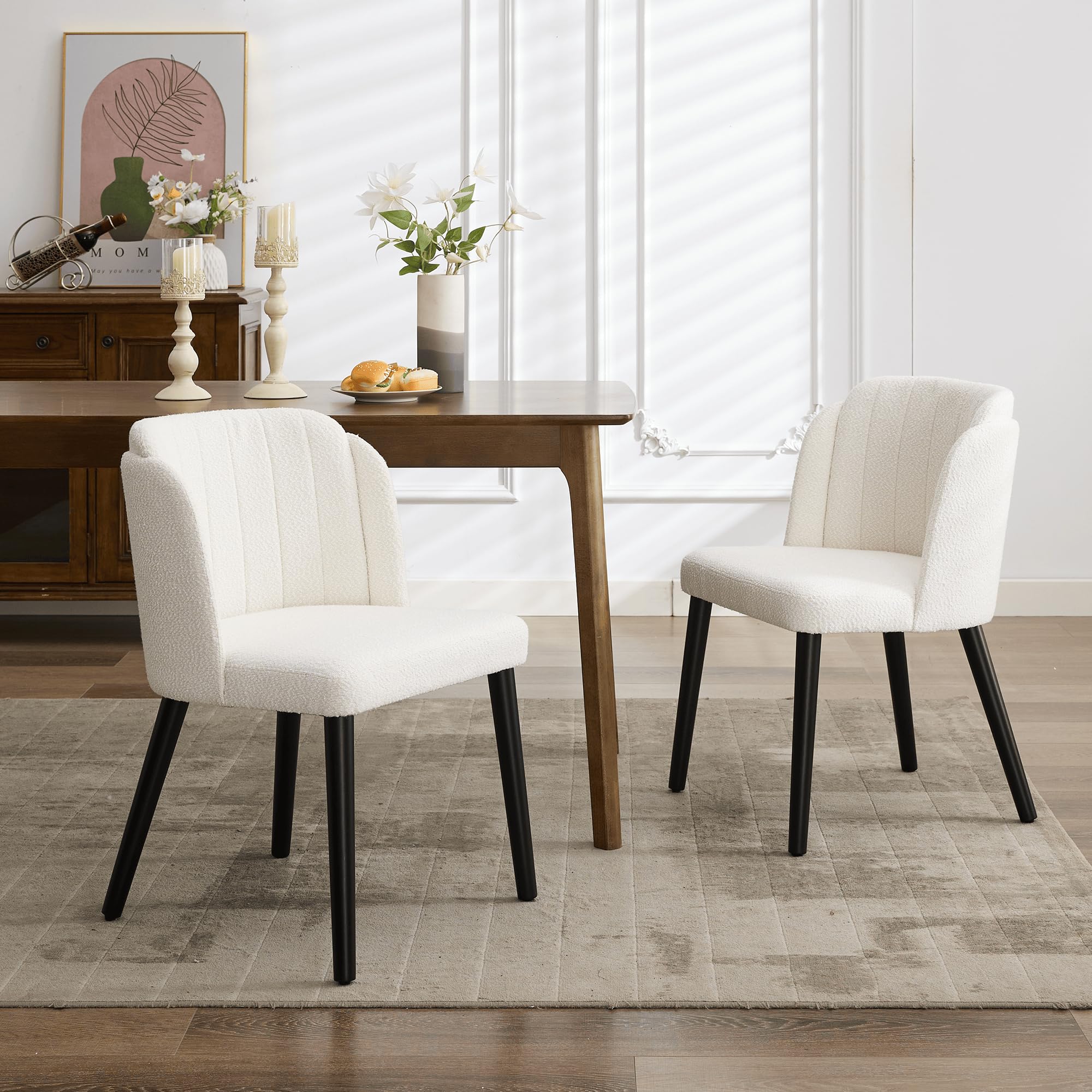 Amazon.com - DINVAGUE Dining Chairs Set of 2,Comfy Dining Chairs with ...