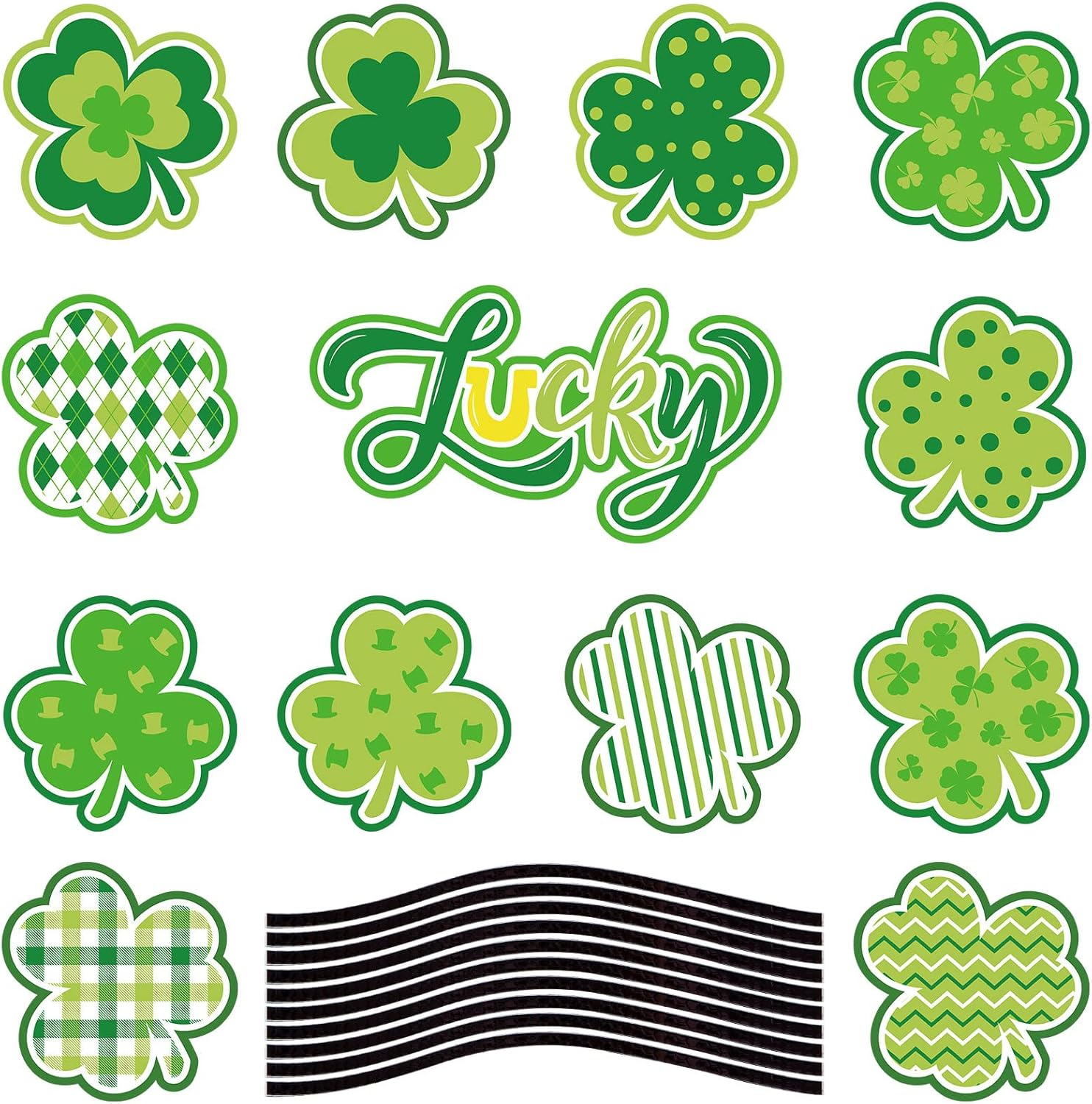 Amazon.com: Whaline 23Pcs St. Patrick's Day Refrigerator Magnets Green ...