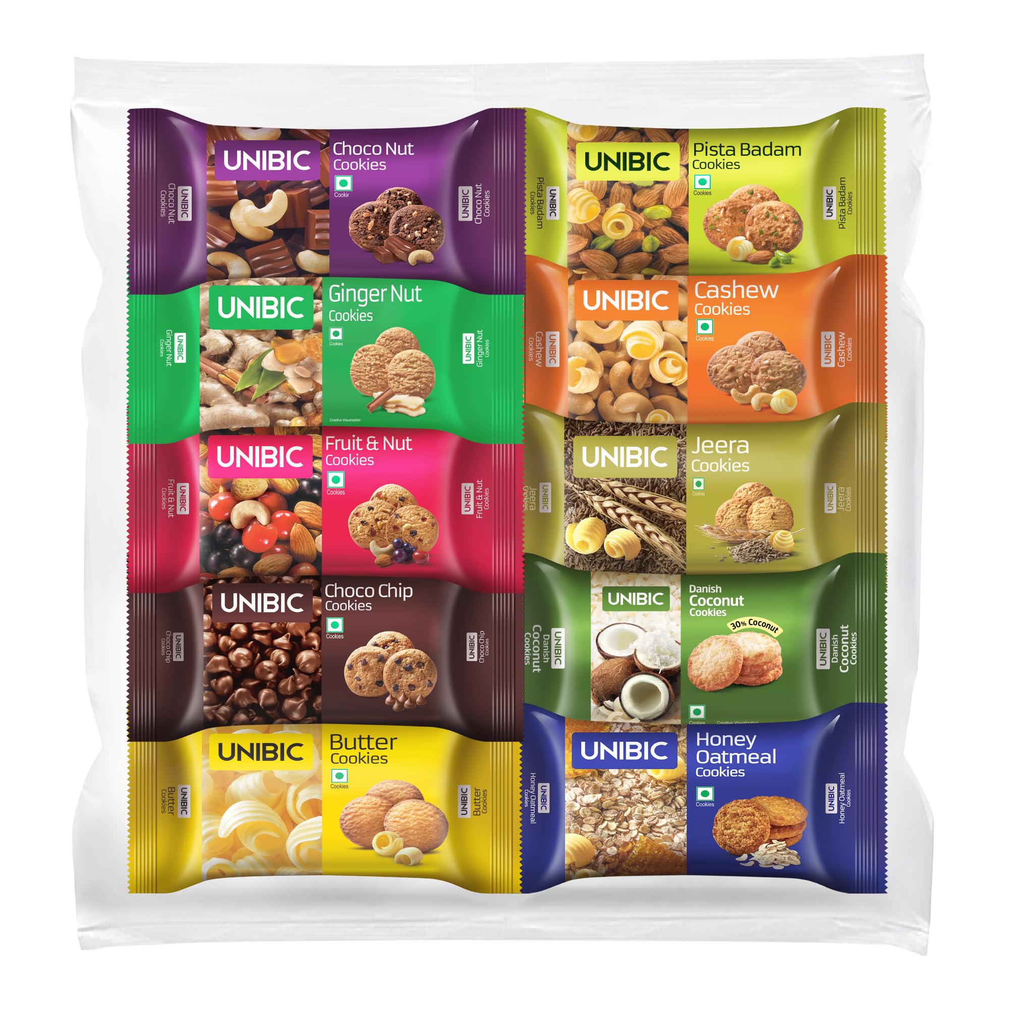 Buy Unibic Cookies, Assorted Cookies, 75 G(Pack Of 10)|Biscuits Combo ...