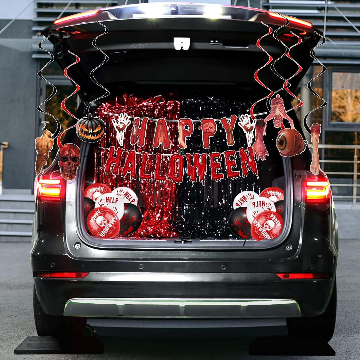 Amazon.com: Roetyce Halloween Trunk or Treat Car Decorations, Happy ...