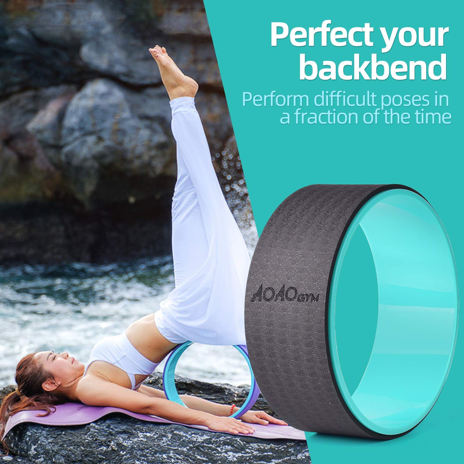 Snapklik.com : Yoga Wheel Back Wheel For Back Pain, Stretches And ...