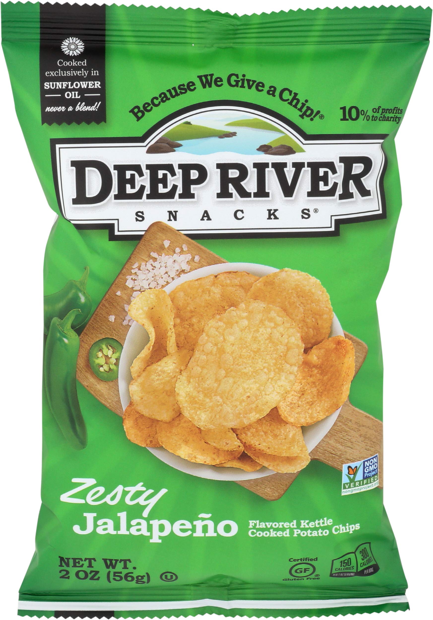 Amazon.com: Deep River Snacks, Chips Kettle Zesty Jalapeno, 2 Ounce