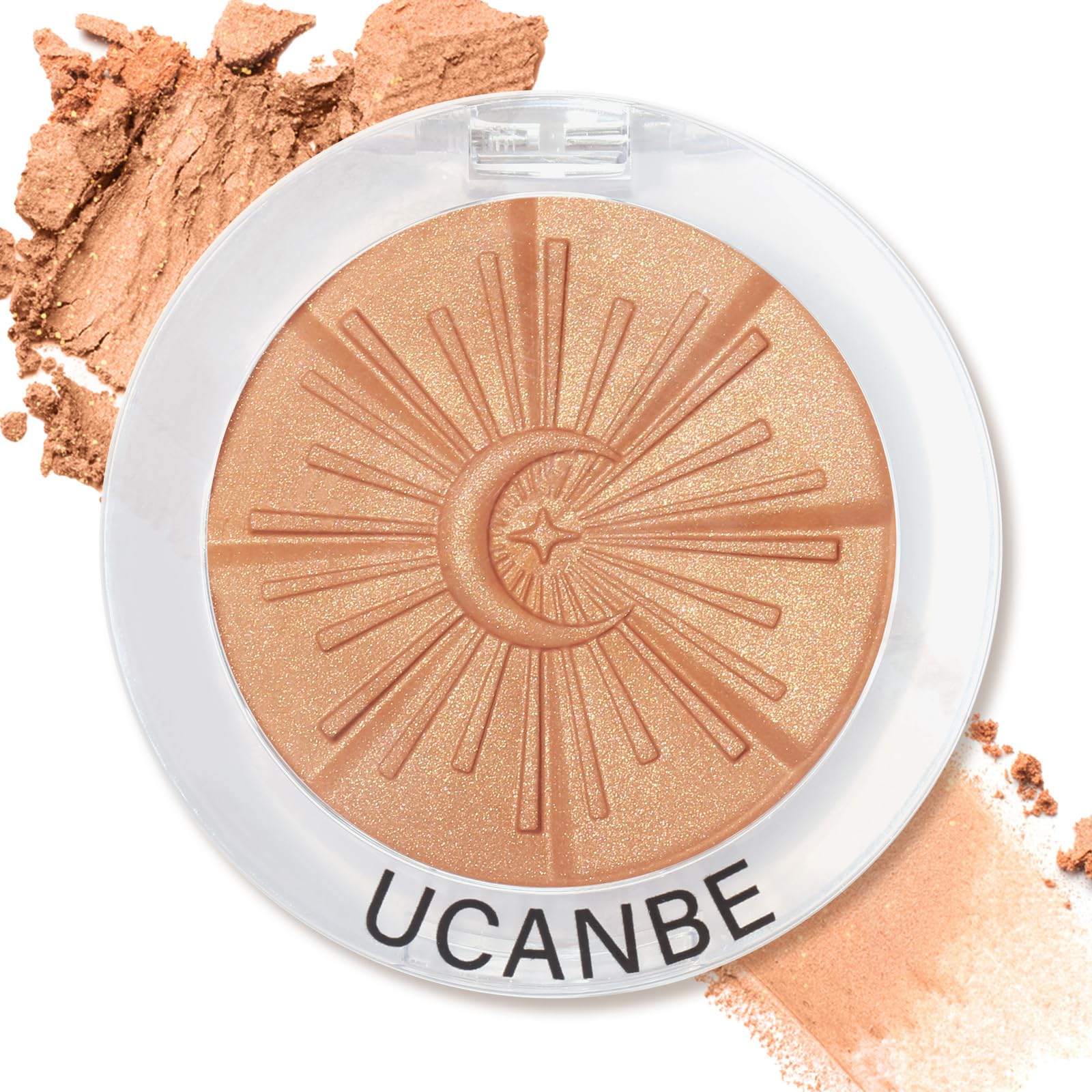 Amazon.com: UCANBE Glow Bronzer, Long-Lasting Baked Shimmer Bronzing ...