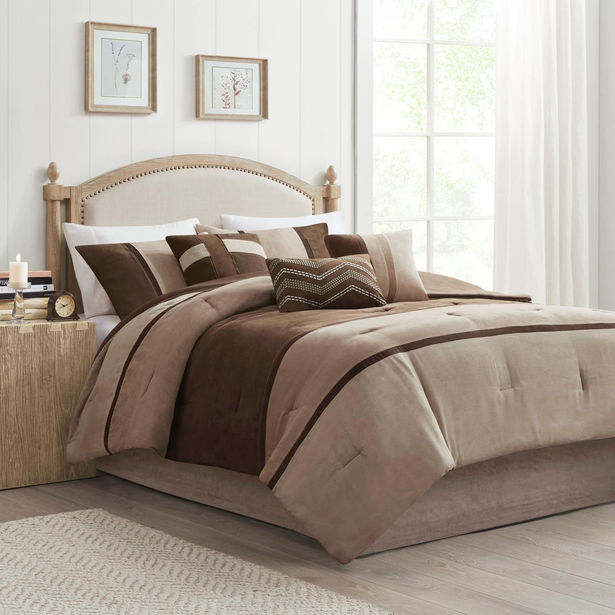 Amazon.com: Grand Linen 7 Piece Western Decor Lodge Oversize King ...