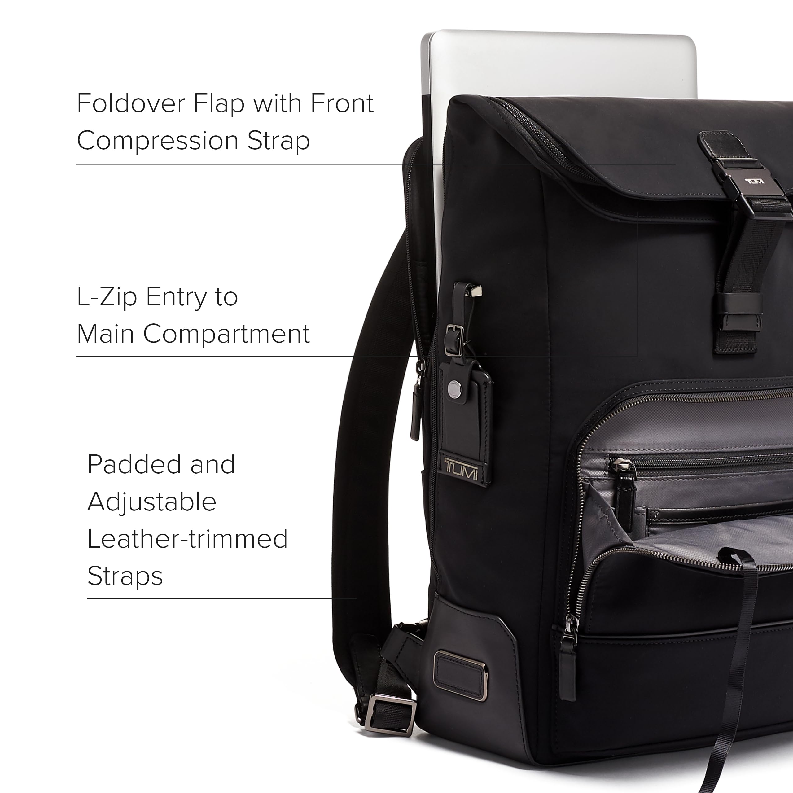 TUMI - Harrison Osborn Roll Top Laptop Backpack - 15 Inch Computer Bag ...