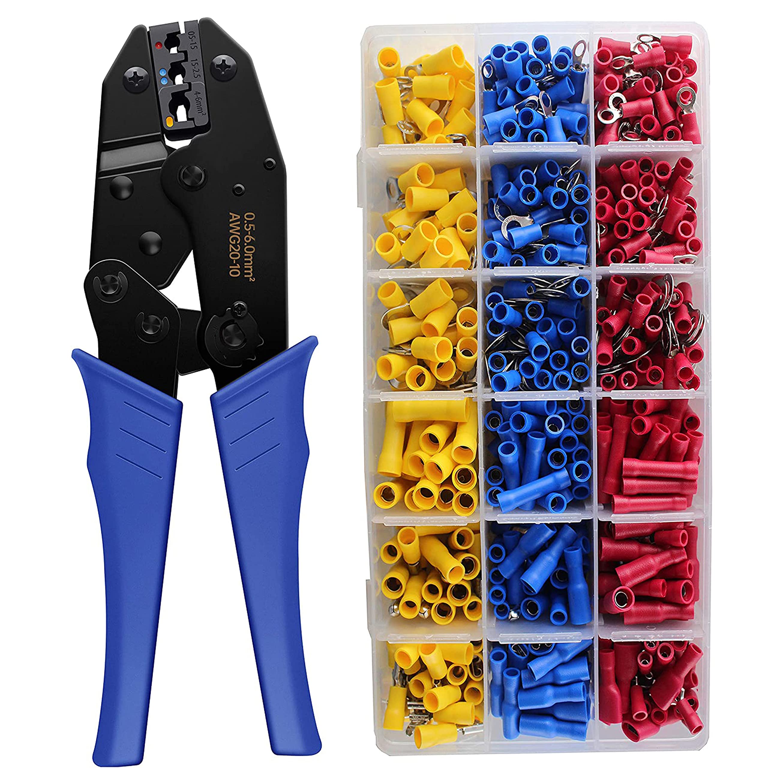 Flytuo Crimping Pliers Cable Lugs Set AWG20-10/0.5-6mm² The Strong ...