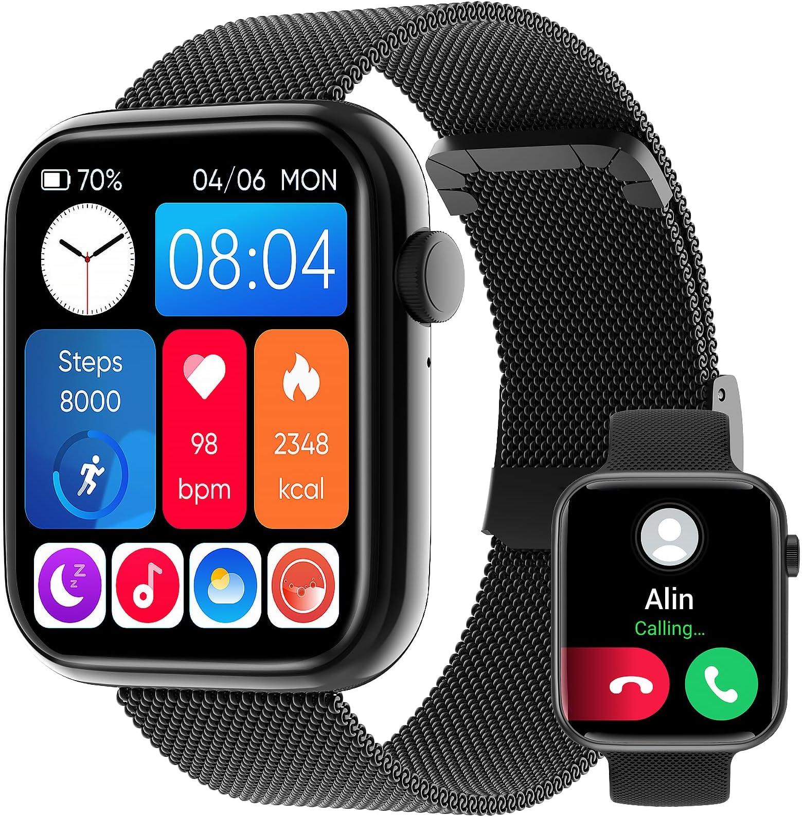 FreshFun Smartwatch 1.43" AMOLED con Llamada Bluetooth, Reloj ...