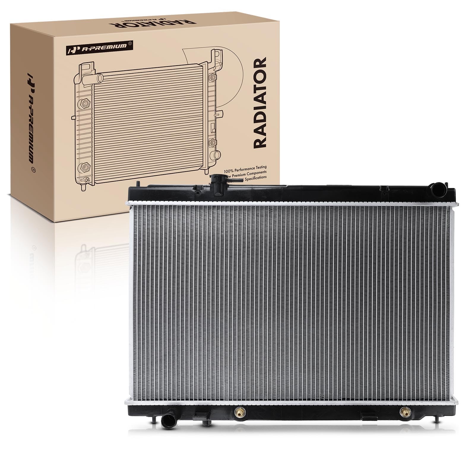 A-Premium Engine Coolant Radiator with Transmission Oil Cooler ...