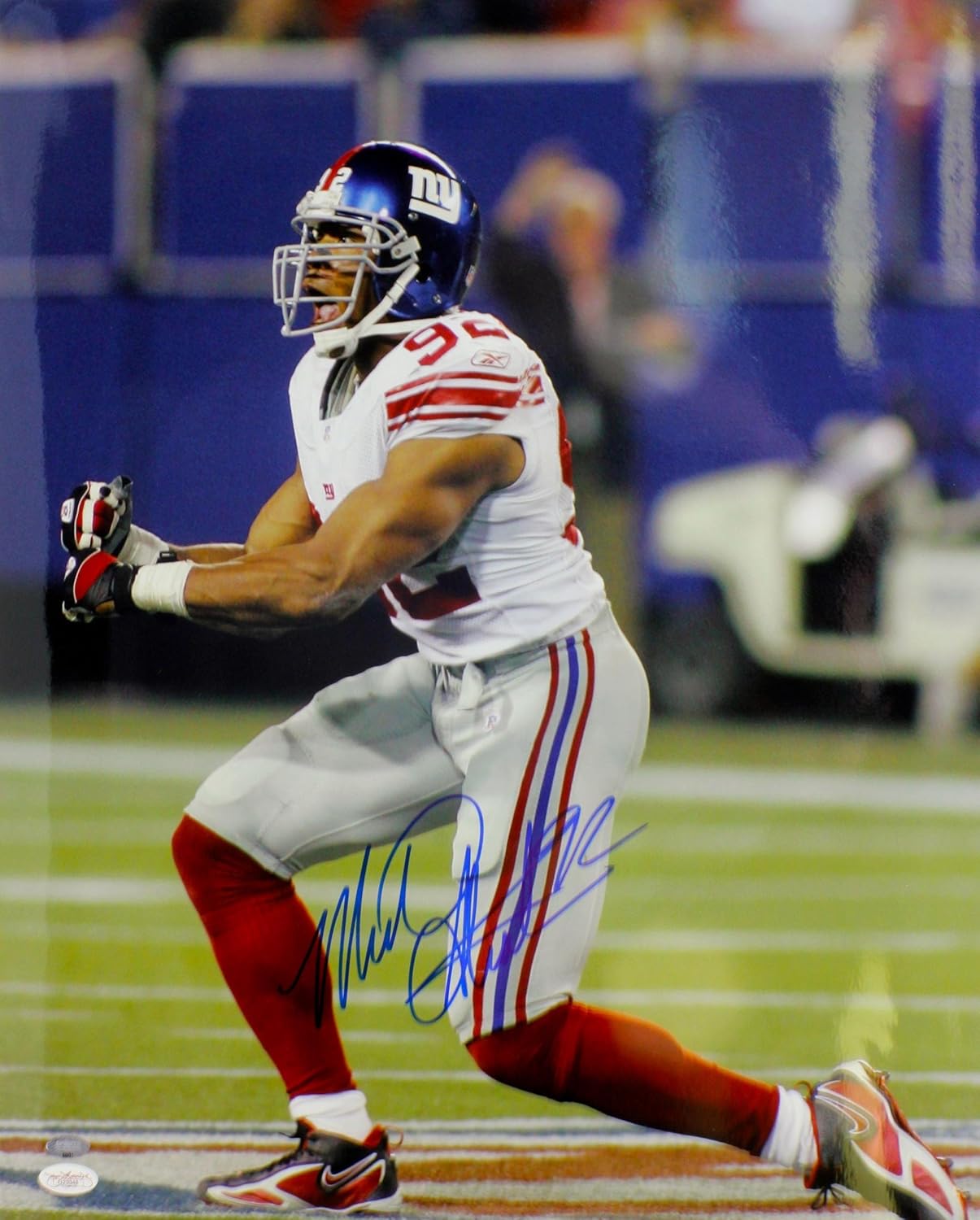 Signed Michael Strahan Photo - 16x20 - JSA Certified - Autographed NFL ...