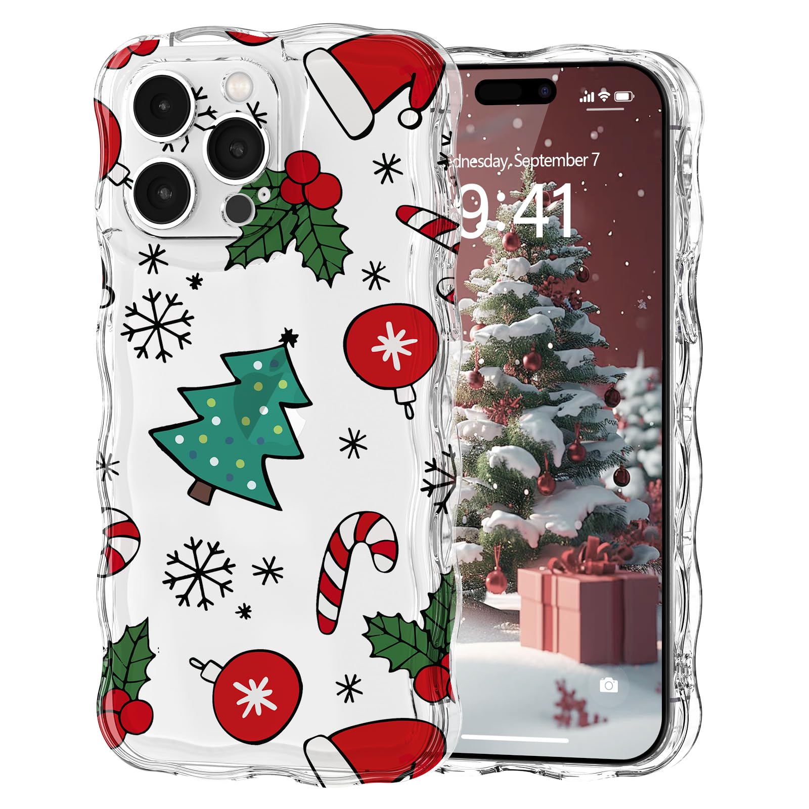 Amazon.com: L-FADNUT Christmas Phone Case For iPhone 14 Pro Max Cute ...