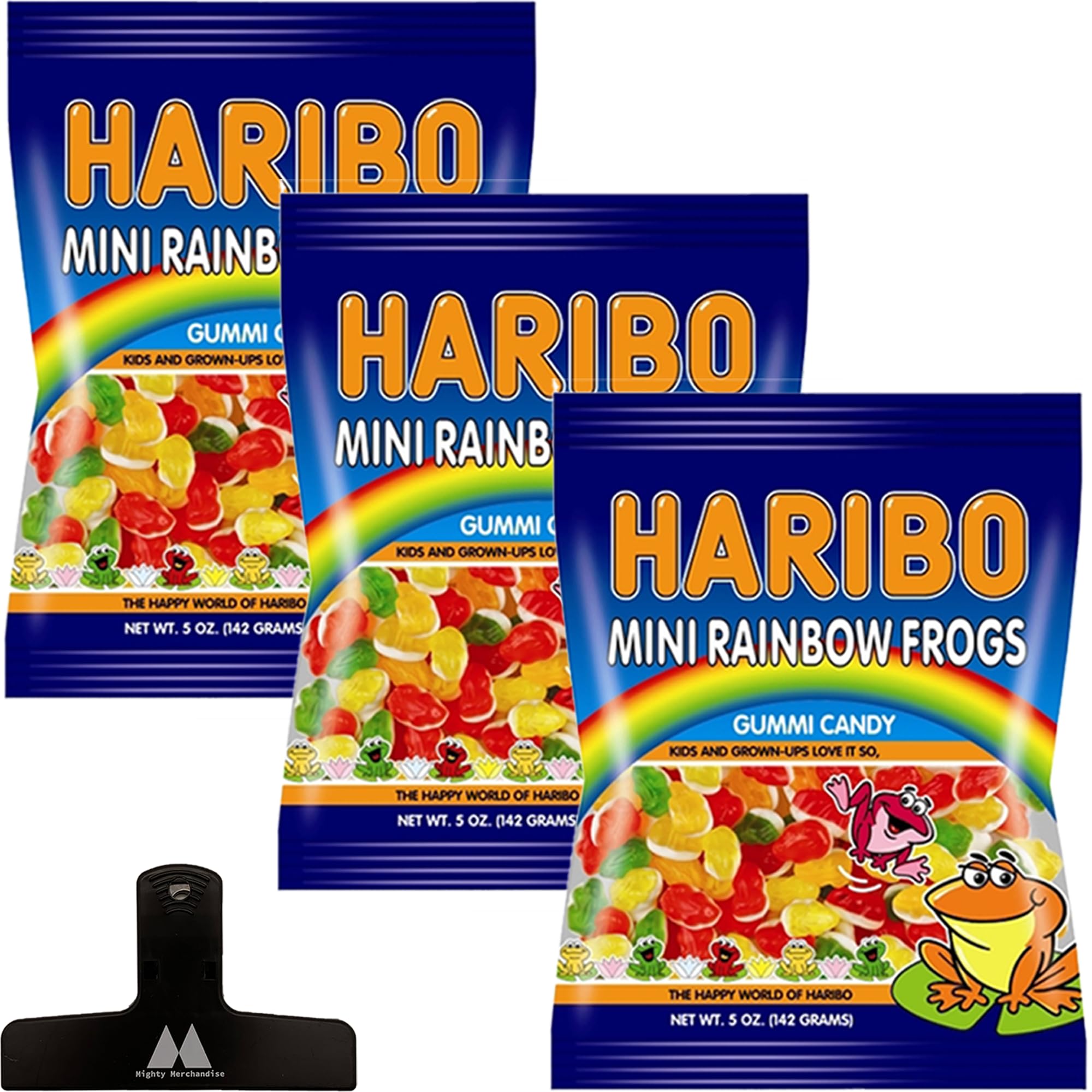 Amazon.com : Haribo Mini Rainbow Frogs Gummies Candy - 5 oz Bags (Pack ...
