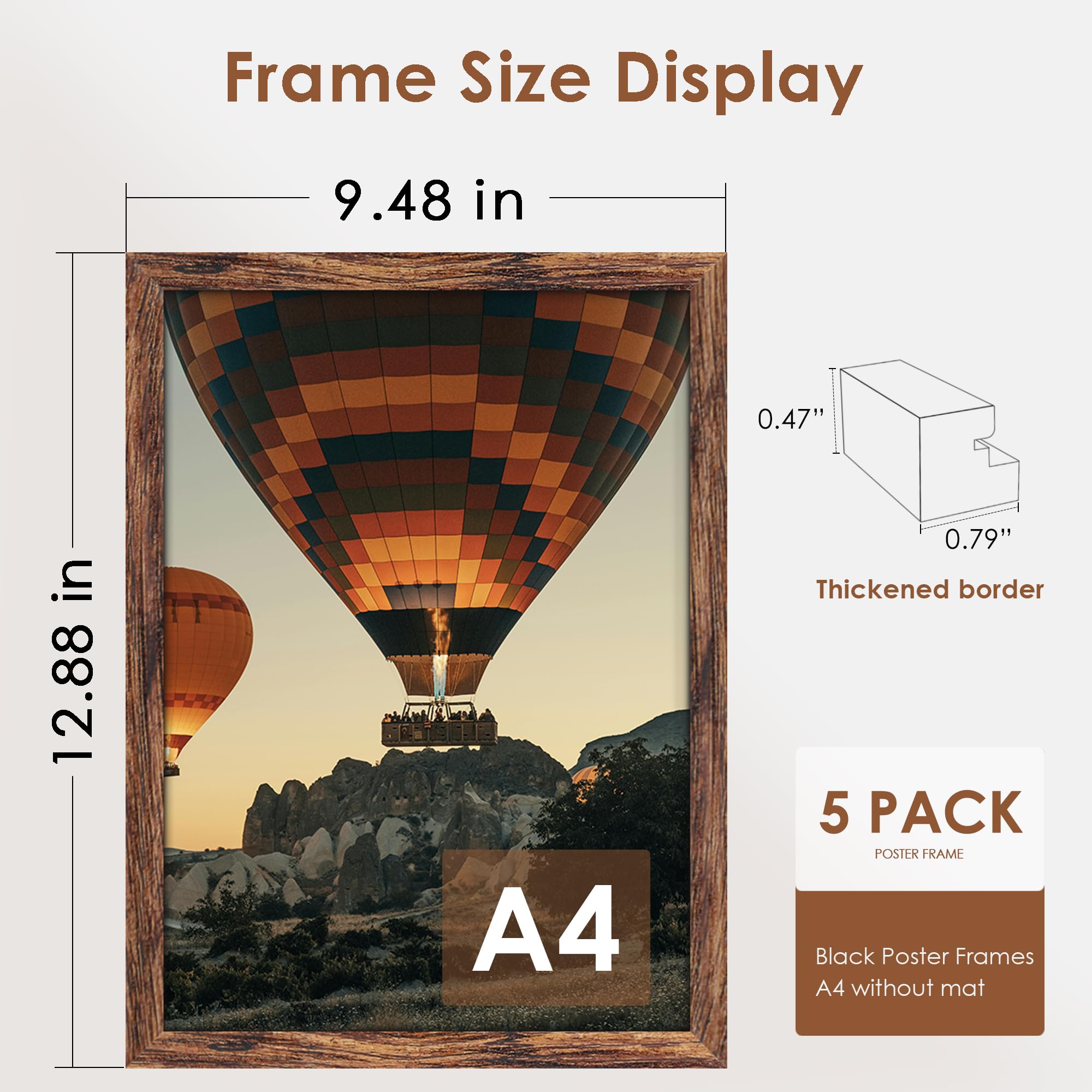 A4 Poster Frame With Border