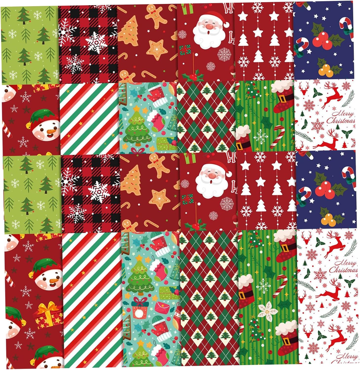 Amazon.com : Christmas Paper for Card Making, 24Pcs Christmas Cardstock ...
