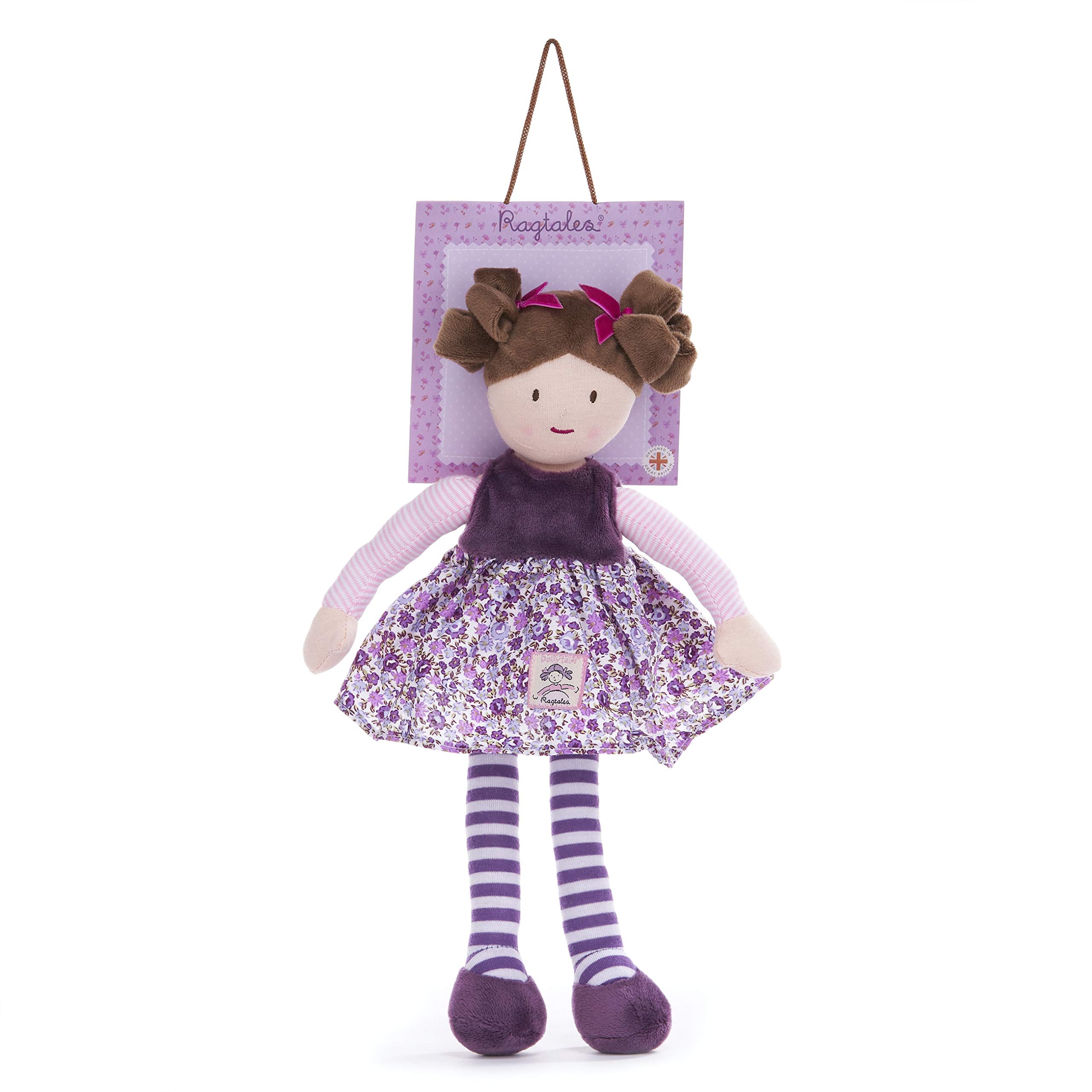 Ragtales RT107 Tilly Ragdoll 14' Soft Toy (35cm), Purple : Amazon.co.uk ...