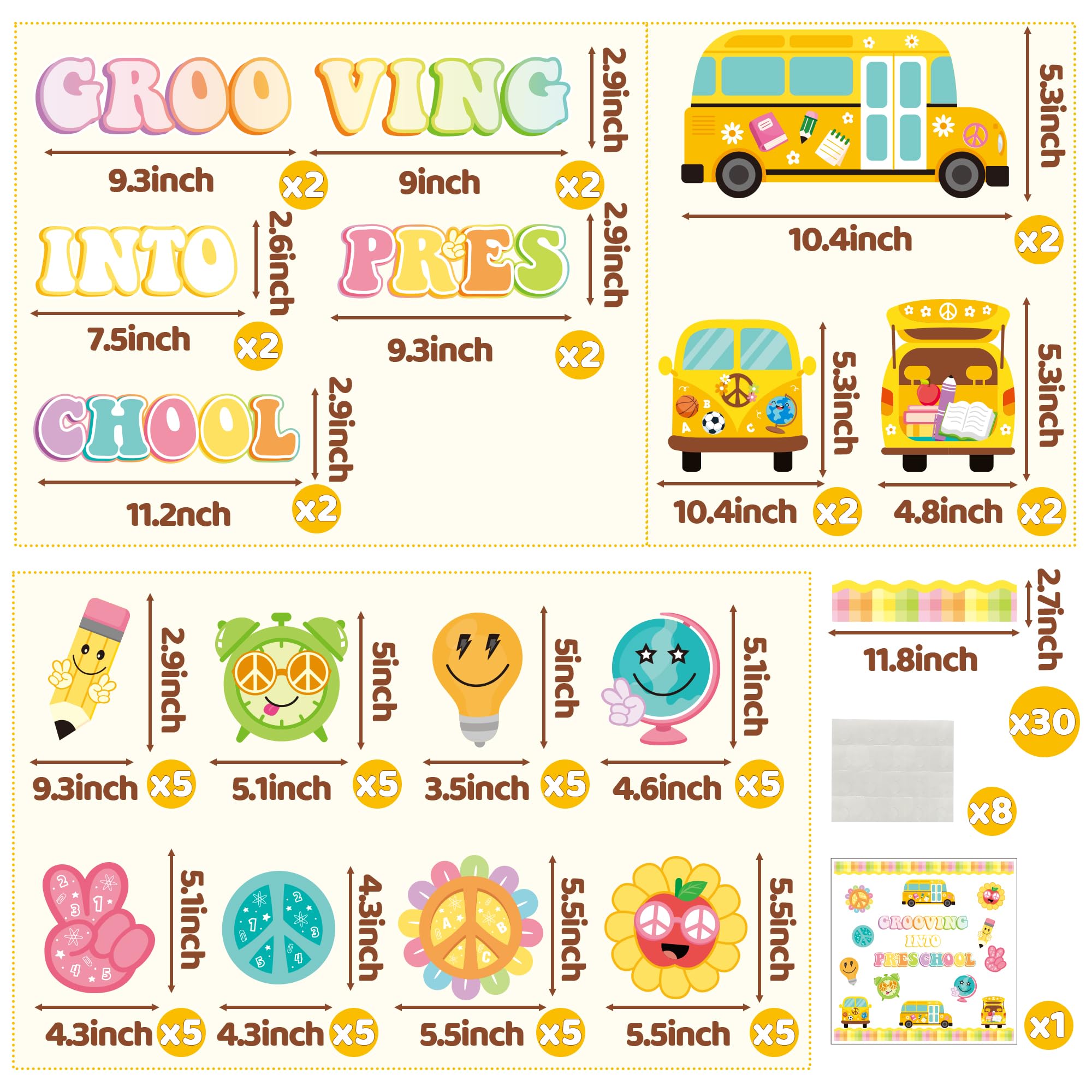 Snapklik.com : Retro Grooving Into Preschool Bulletin Board Decorations ...