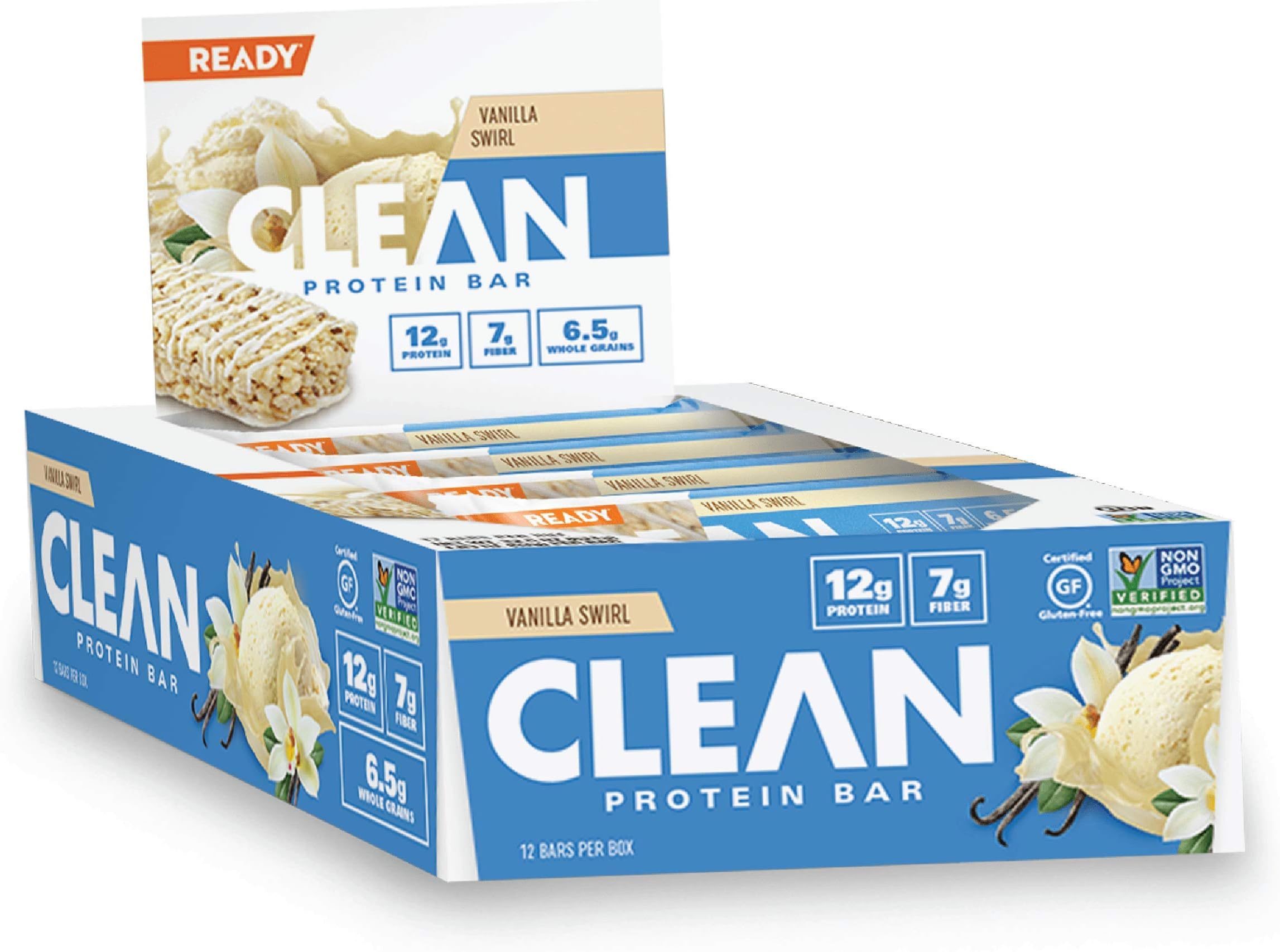 Amazon.com: Ready Nutrition CLEAN Bar, 15g Protein for Lean Muscle Mass ...