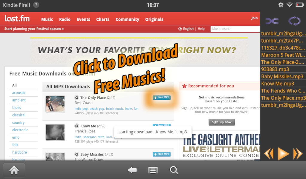 License Free Music Player - App on Amazon Appstore