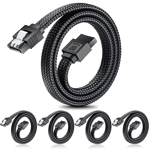 Amazon.com: ELECTOP SATA III Cable, 6Gbps Straight HDD SDD Data Cable ...