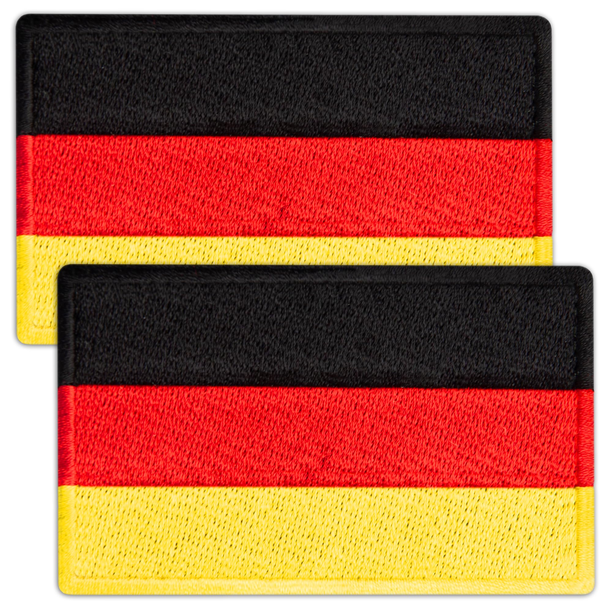 Amazon.com: Bluyellow 2Pcs German Flag Patch Set, Embroidered Germany ...