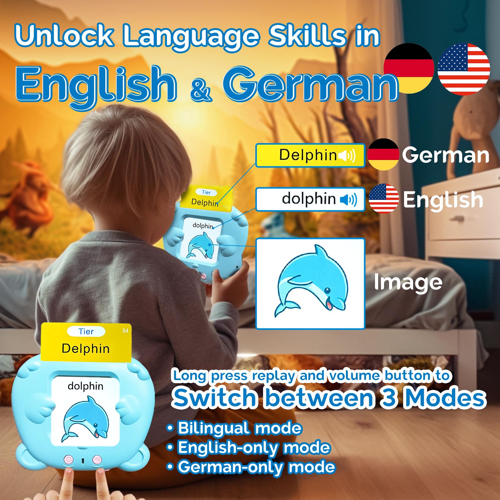 Snapklik.com : KILOGOGRAPH Bilingual English Flash Cards - German ...