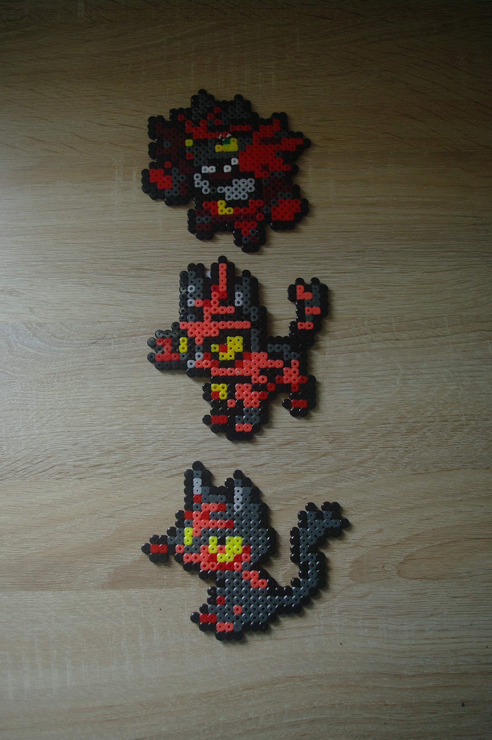 Buy Sprite starter Litten, Incineroar perler beads/Pixel art Online at ...