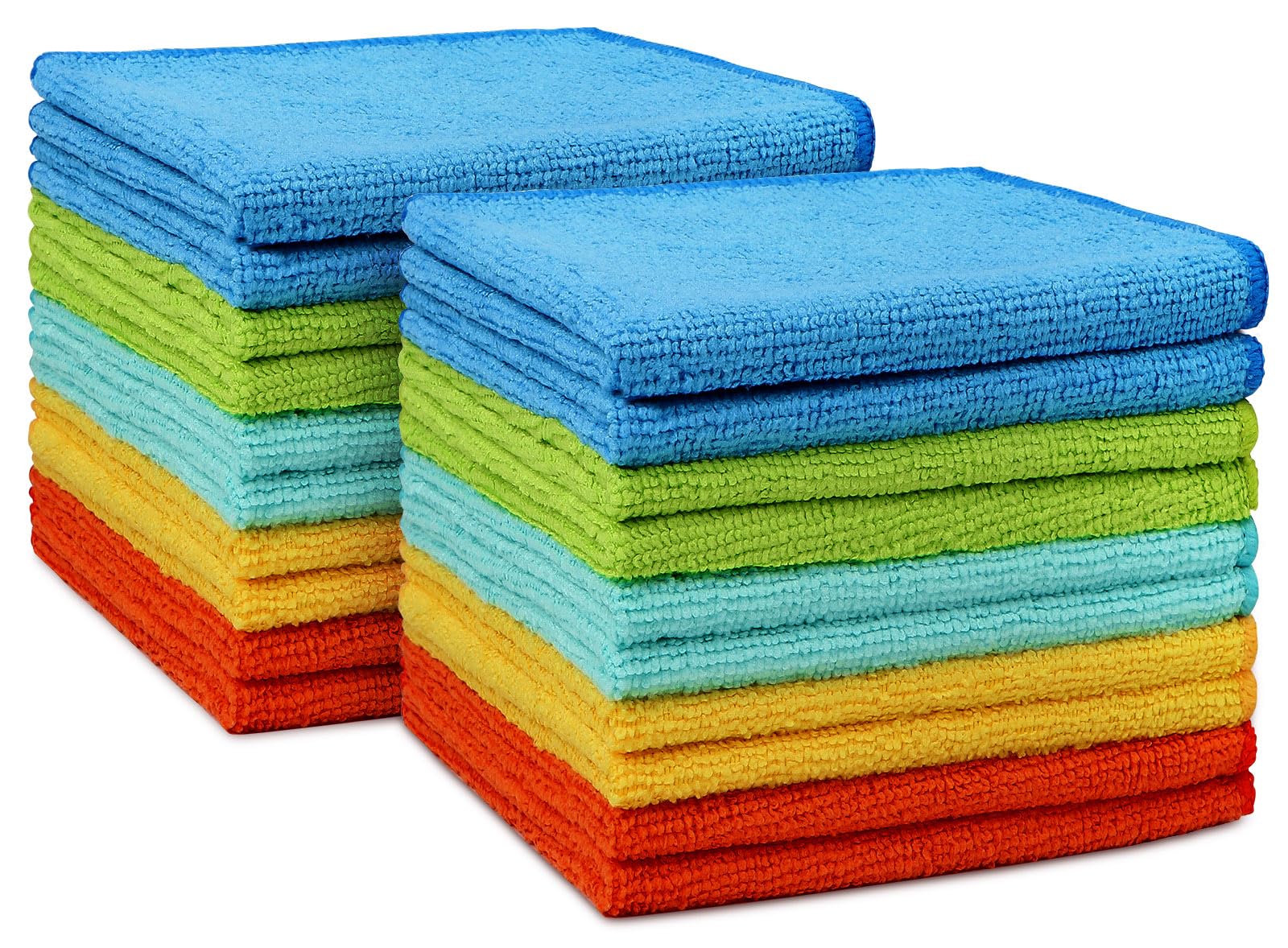 Amazon.com: AIDEA Microfiber Cleaning Cloths 20PK, Microfiber Towels ...