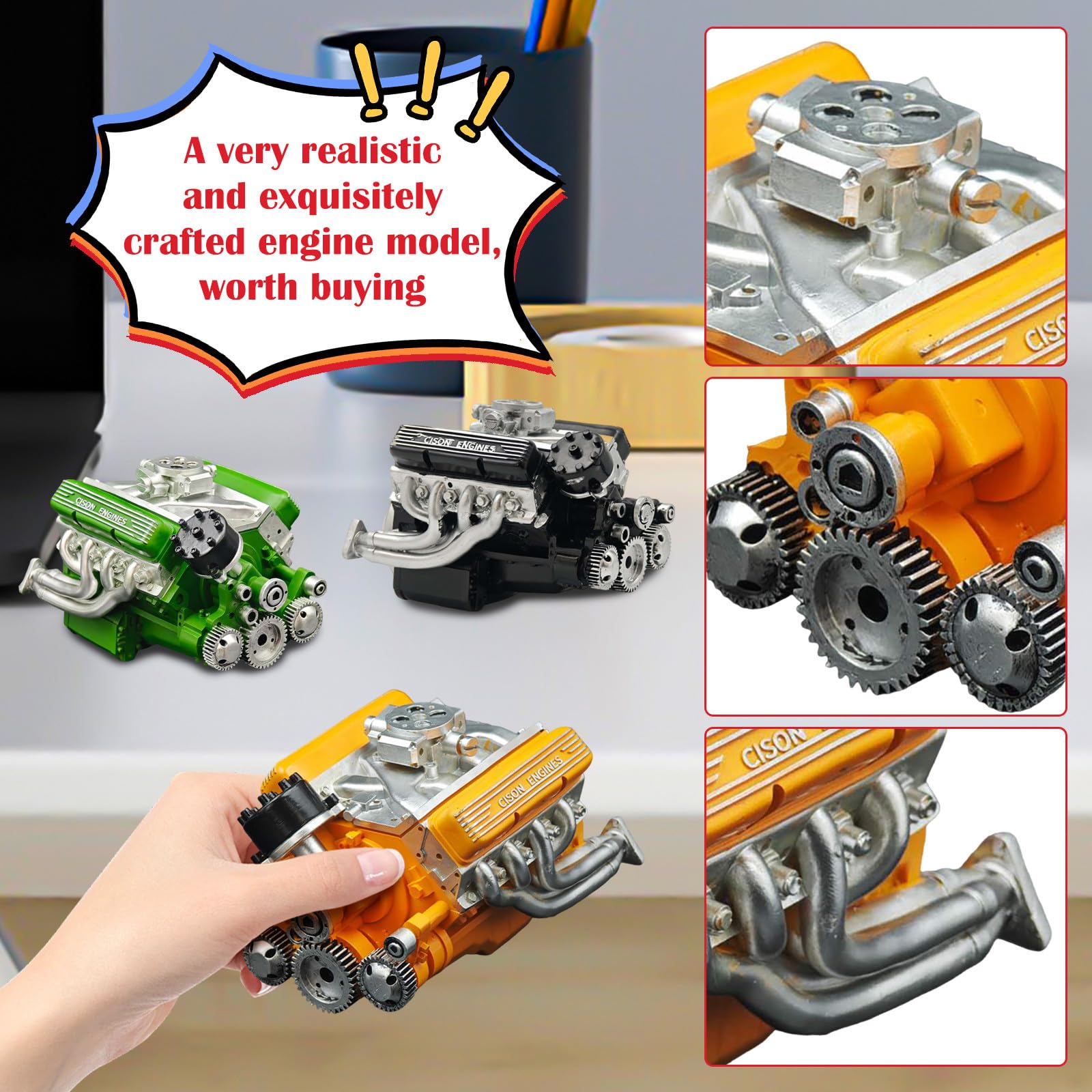 Gasoline Ohv V8 Small-Block Engine Model Kits,Cison V8 Engine Kit ...
