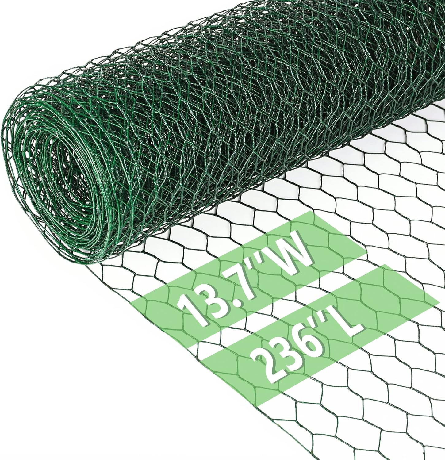 Amazon.com : Chicken Wire 13.7 in x 236 in Poultry Wire Netting ...