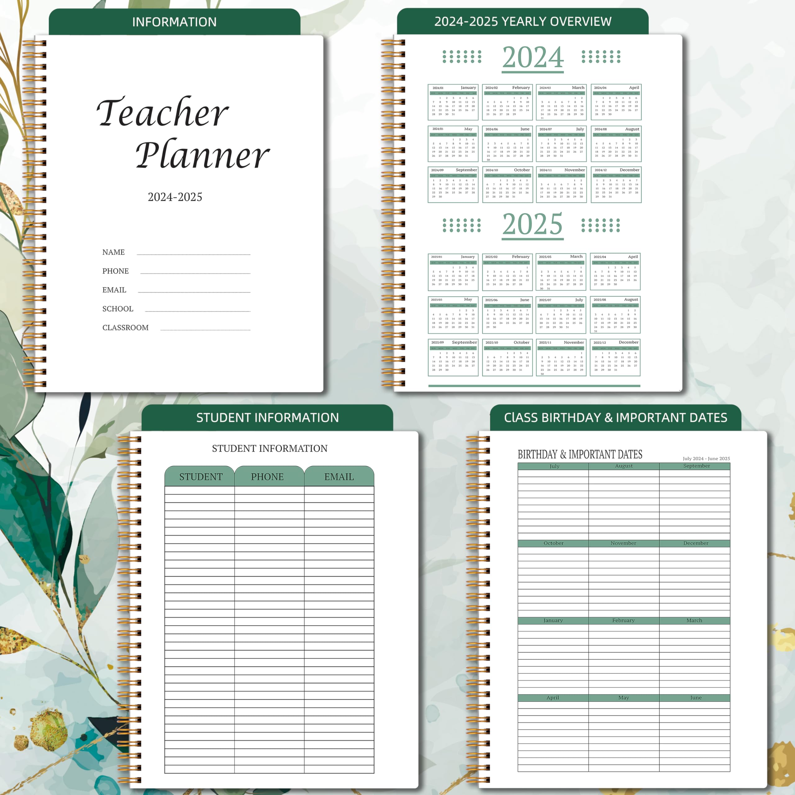 Snapklik.com : Teacher Planner 2024-2025, Weekly And Monthly Teacher ...