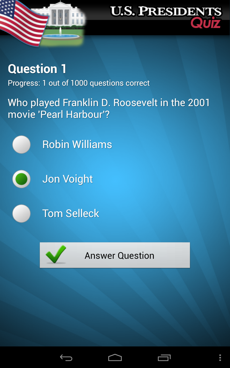 Ultimate US Presidents Quiz - App on Amazon Appstore