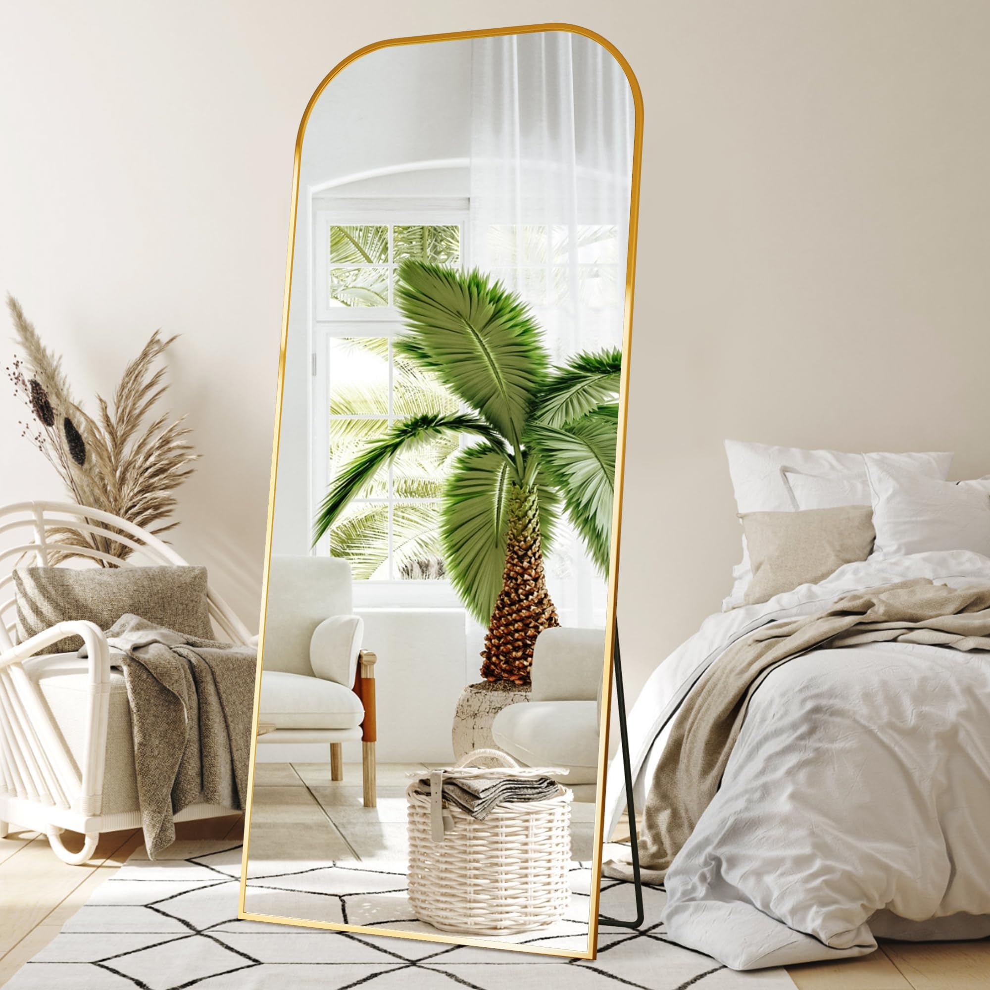 Amazon.com: Antok Full Length Mirror, 71"x28" Oversized Floor Mirror ...