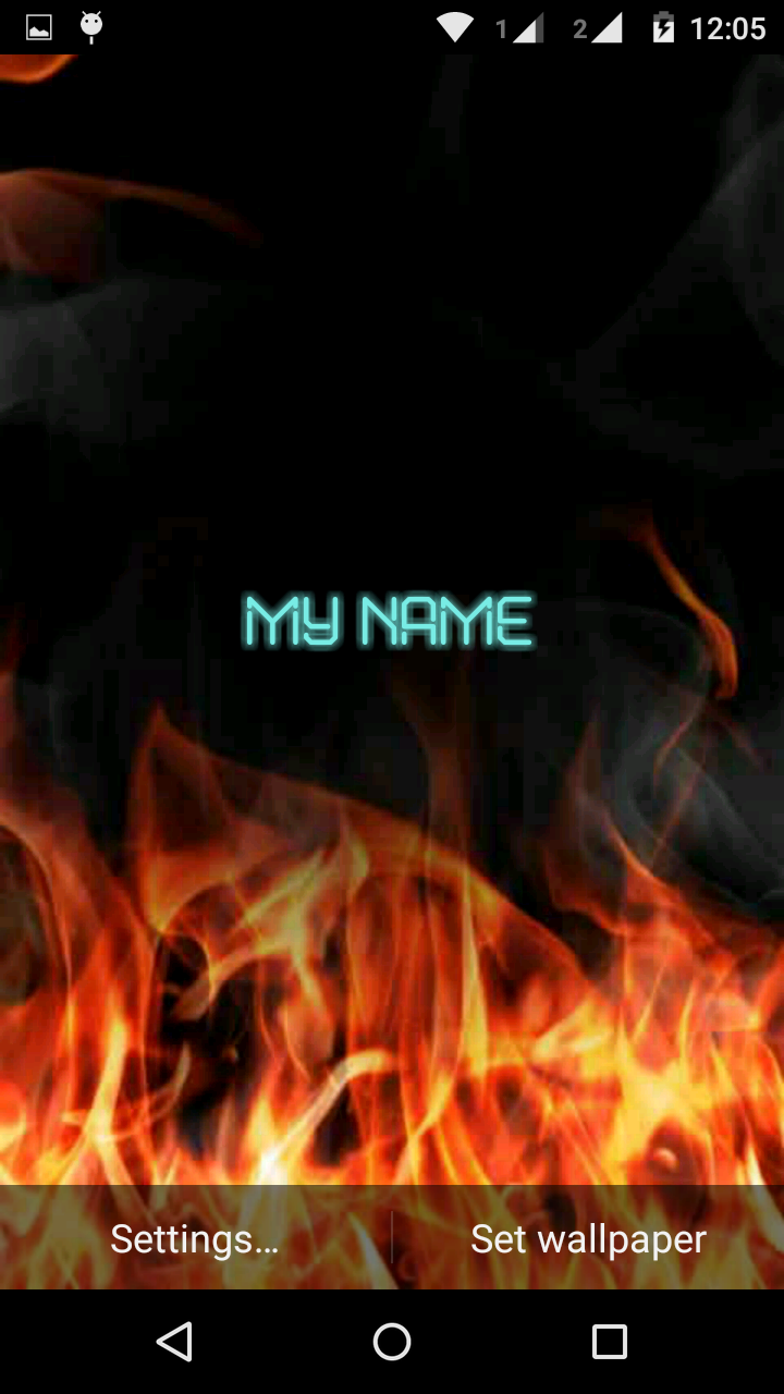 My Name Fire Live Wallpaper:Amazon.com:Appstore for Android